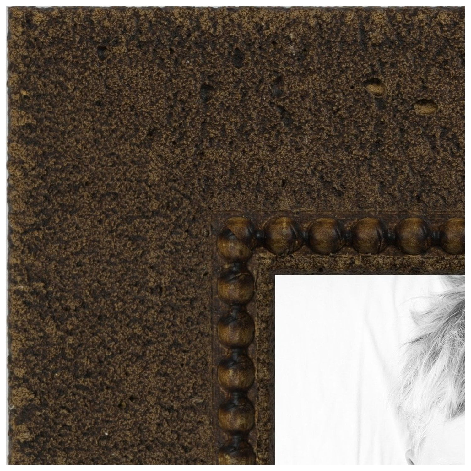 ArtToFrames 18x32 inch Stucco Brown Gold Picture Frame, Brown Wood ...