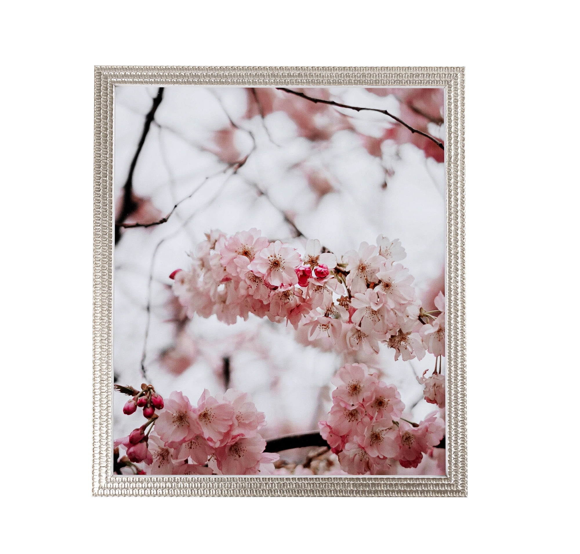 ArtToFrames 18x36" Bright Silver Picture Frame, Silver Wood Poster ...