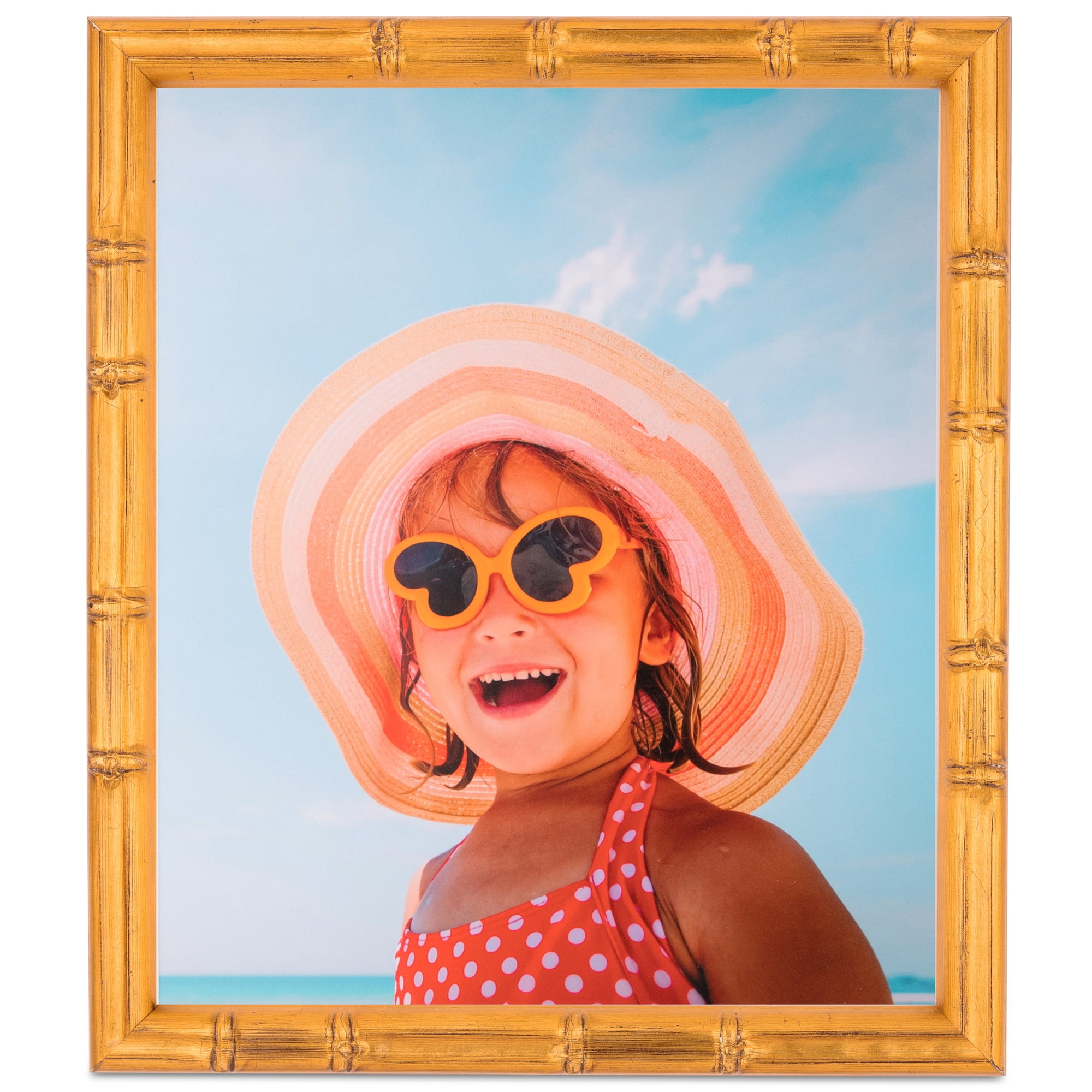 ArtToFrames 18x36" Gold Bamboo large Picture Frame, Gold Wood Poster ...