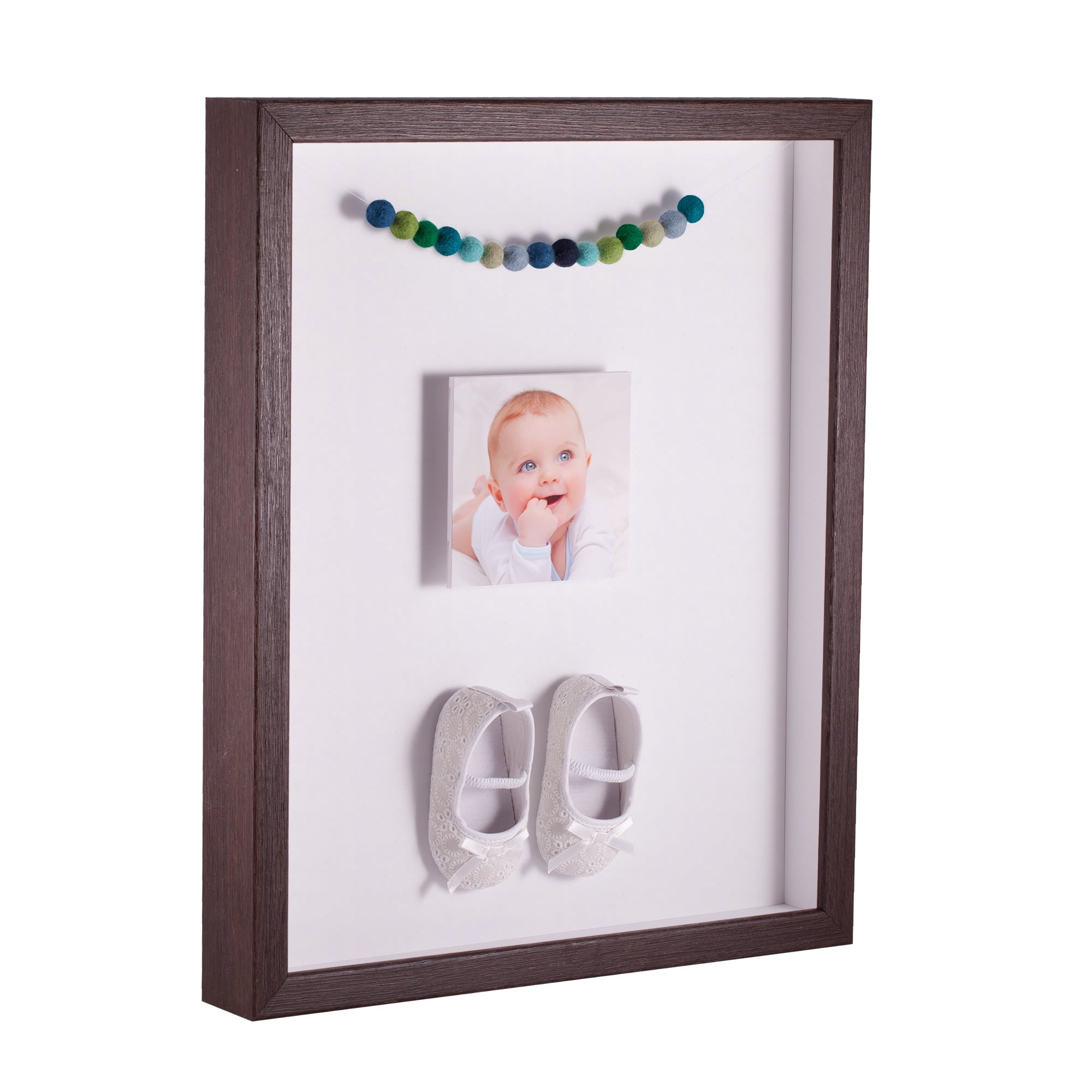 ArtToFrames 18x36 Inch Shadow Box Picture Frame, with a Verlinga Brown ...
