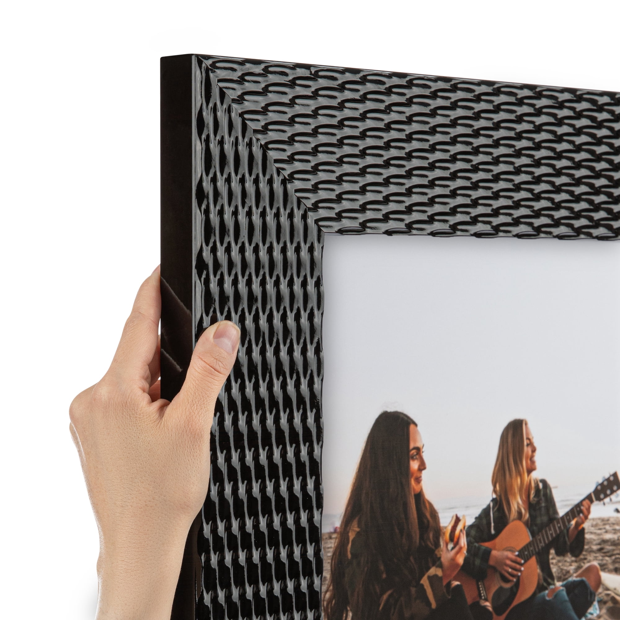 ArtToFrames 20" x 21" Obsidian Echo Glossy Blk Picture Frame, 20x21 ...