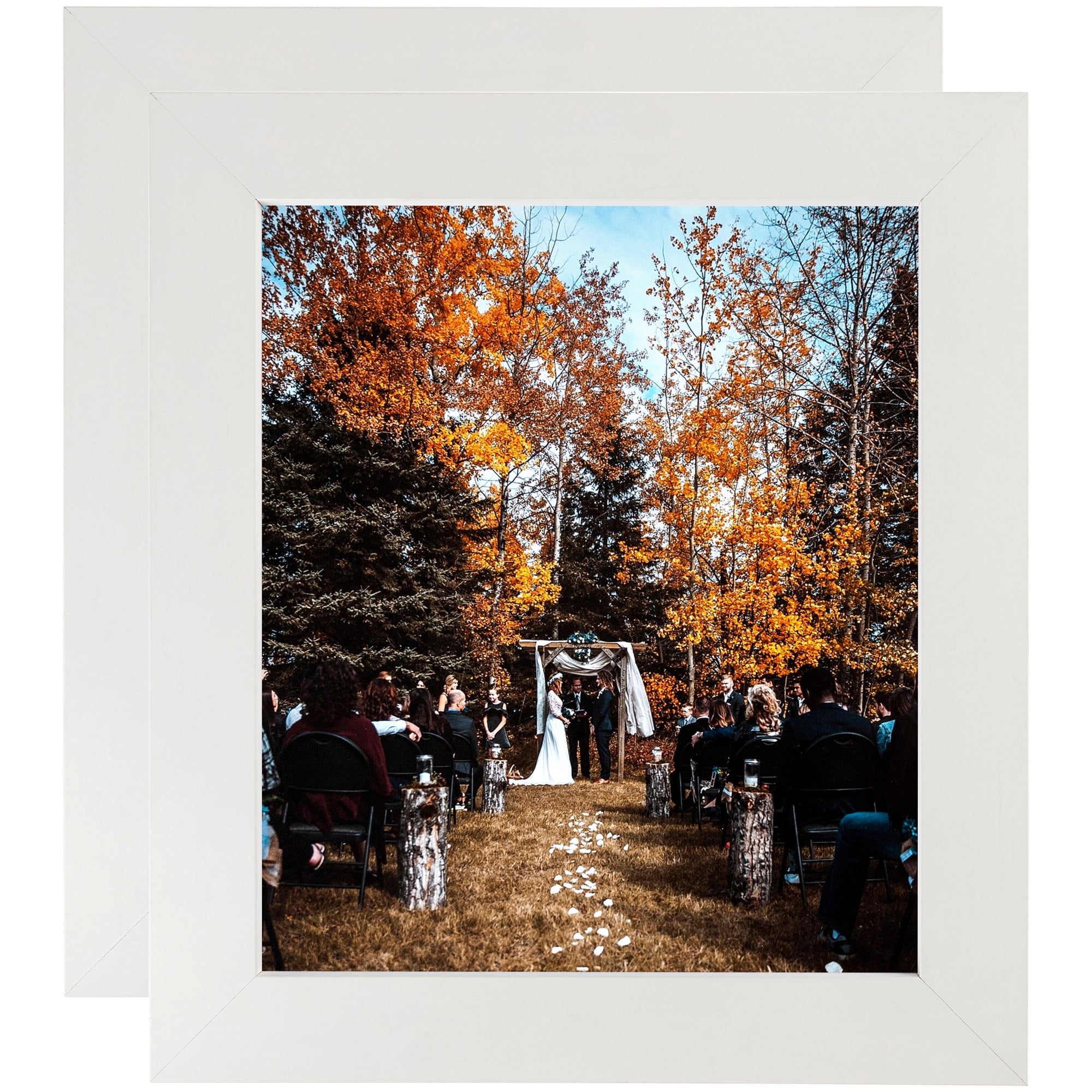 ArtToFrames 20" x 24" White Picture Frame, 20x24 inch White Wood Poster ...