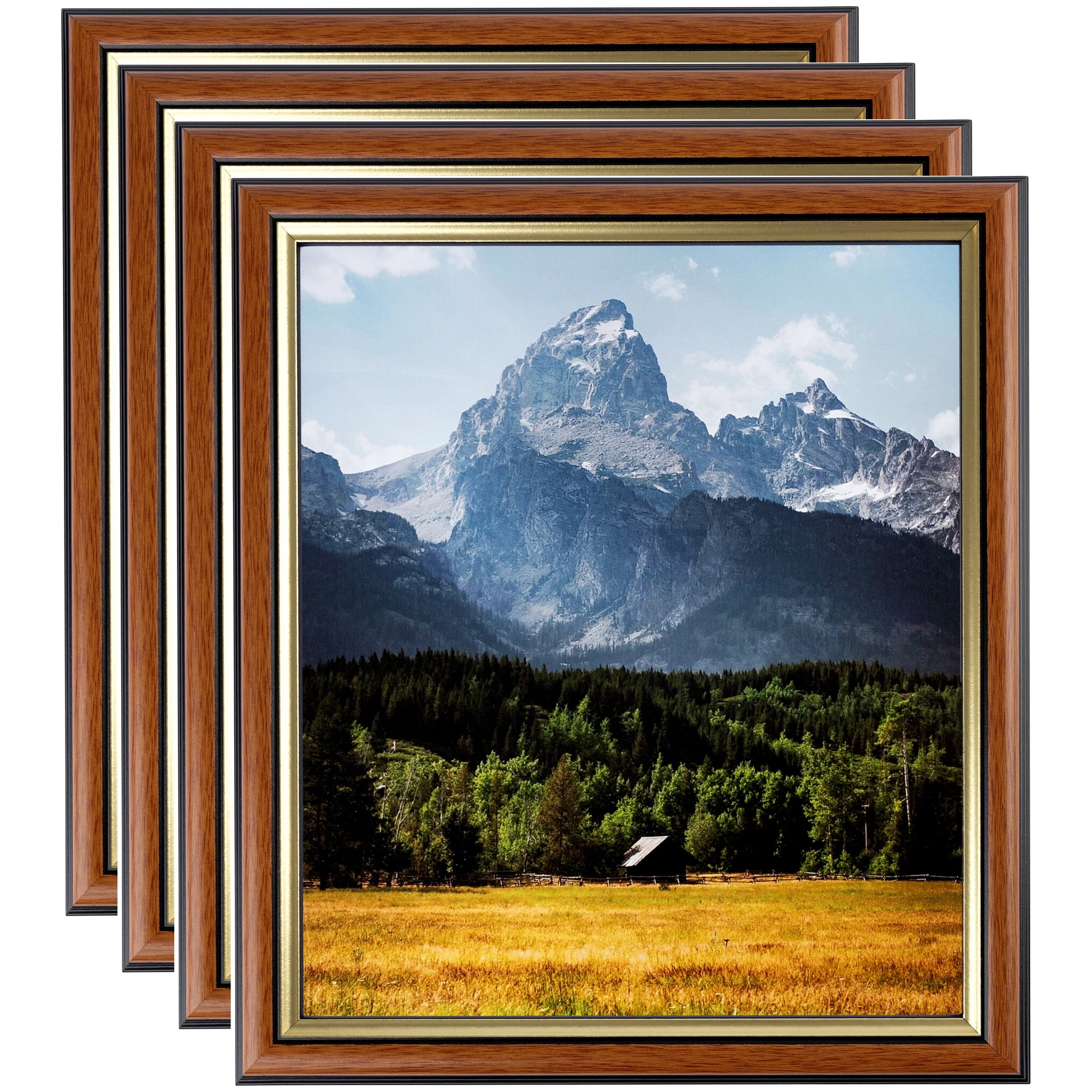 ArtToFrames 20" x 30" Honey with Gold Picture Frame, 20x30 inch Brown ...