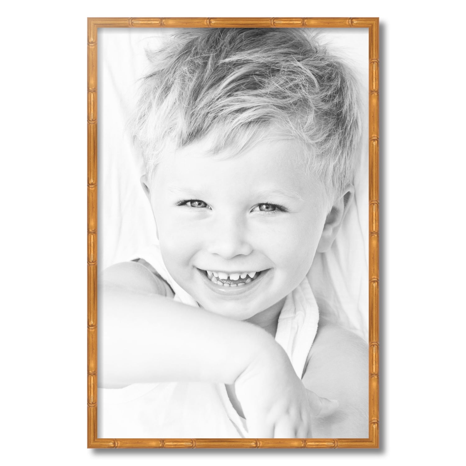 ArtToFrames 20x30" Gold Bamboo Picture Frame, Gold Wood Poster Frame ...