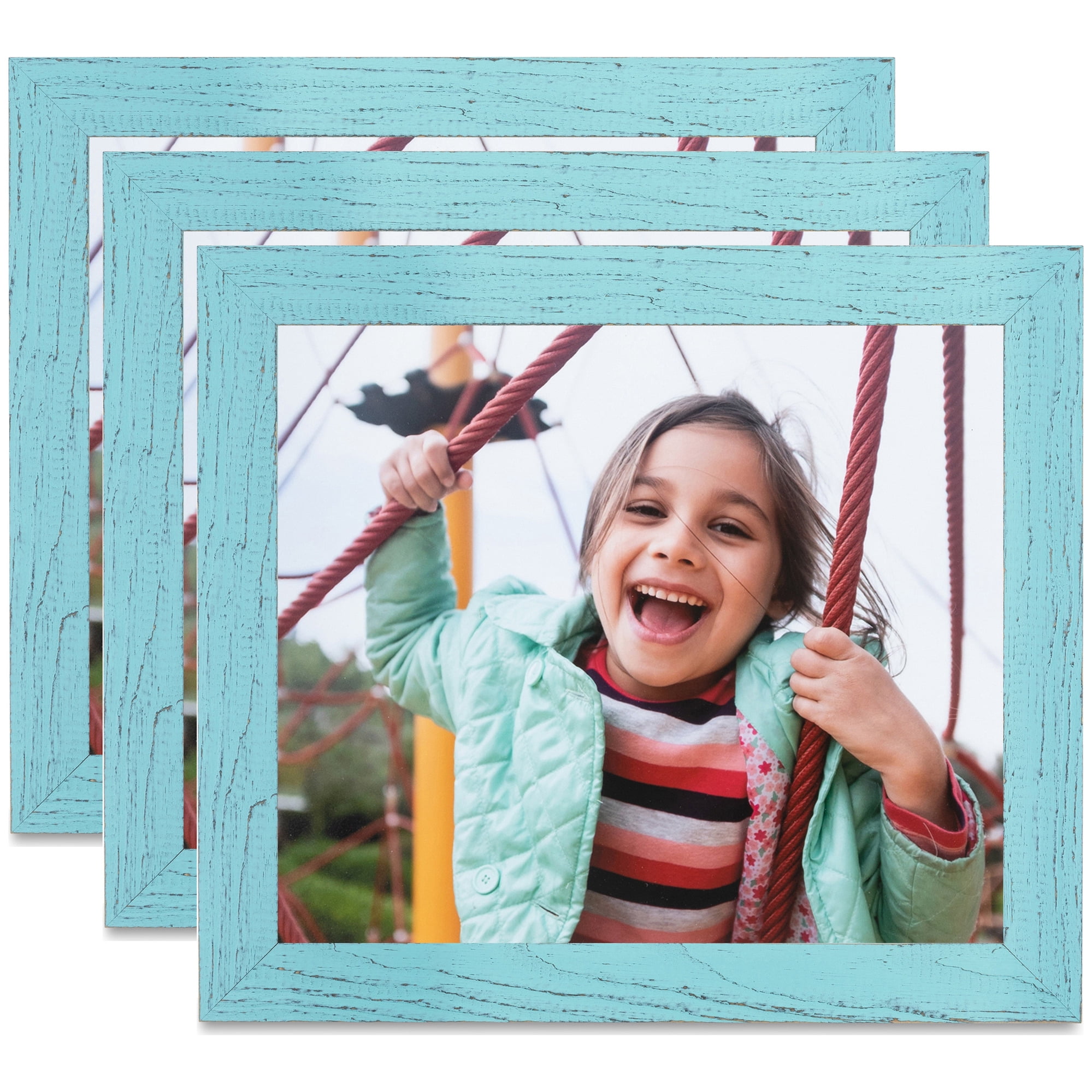 ArtToFrames 21" x 27" Eggshell Blue Picture Frame, 21x27 inch Blue Wood ...