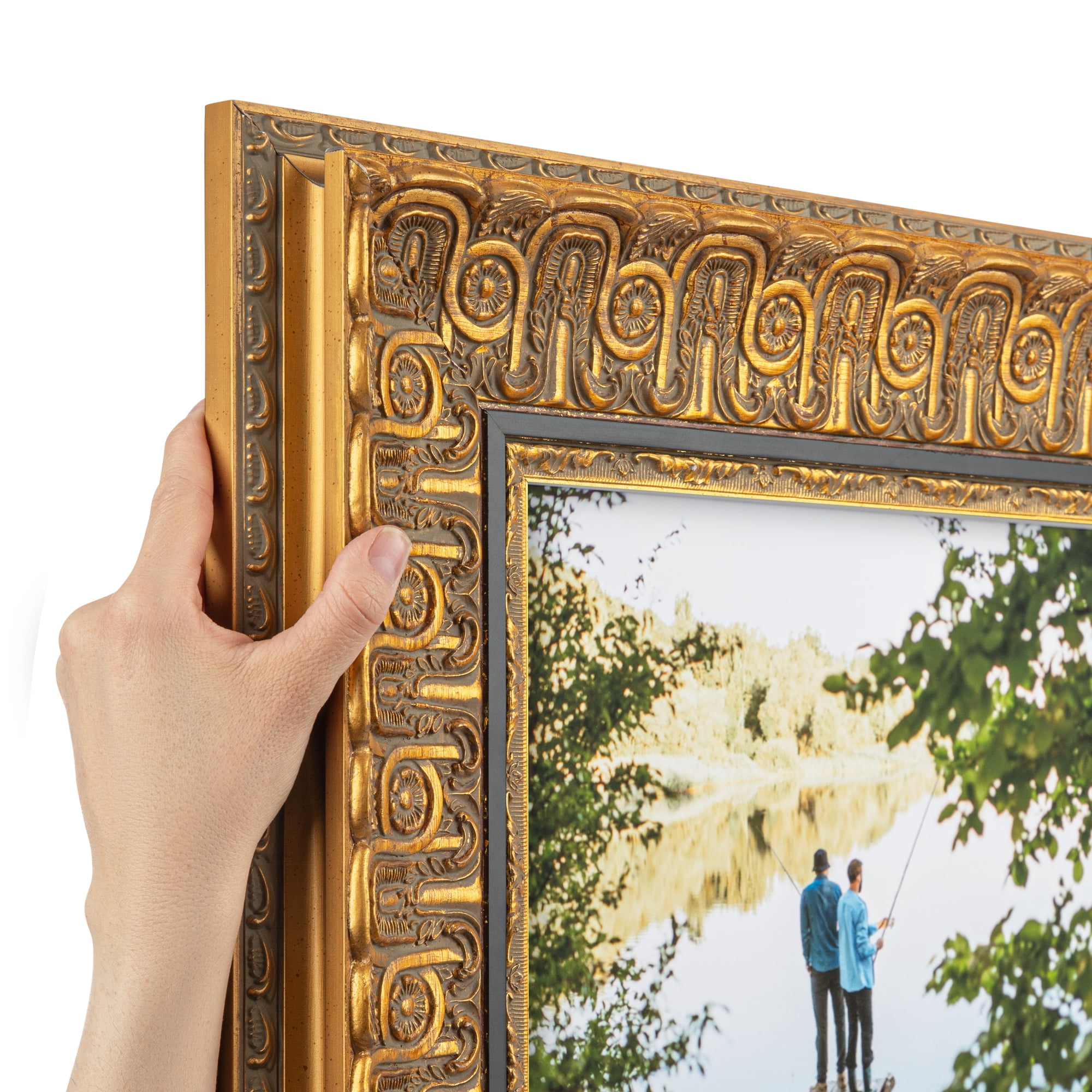 ArtToFrames 22" x 22" Imperial Loop Gilded Ornmtl Picture Frame, 22x22 ...