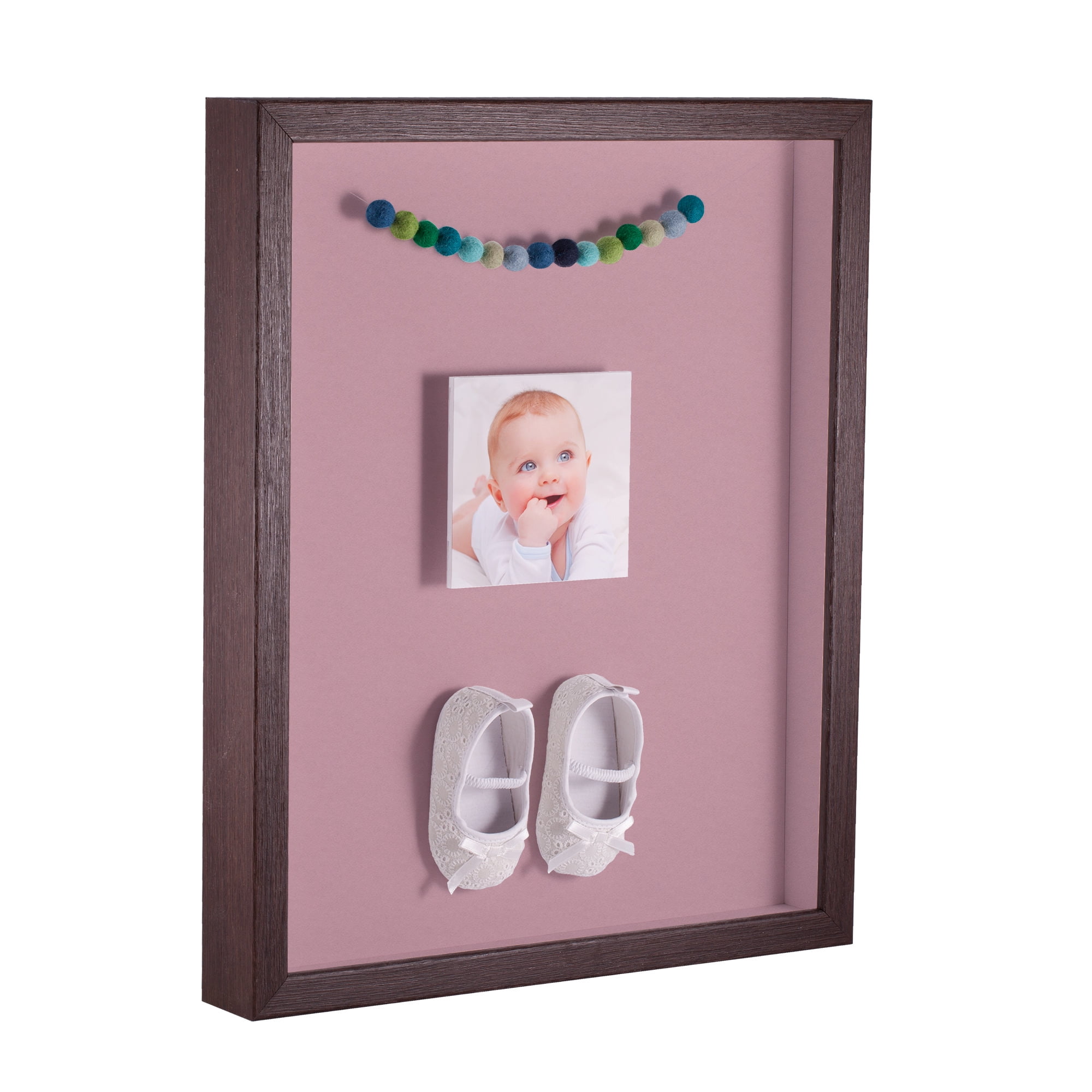 ArtToFrames 22x28 Inch Shadow Box Picture Frame, with a Verlinga Brown ...