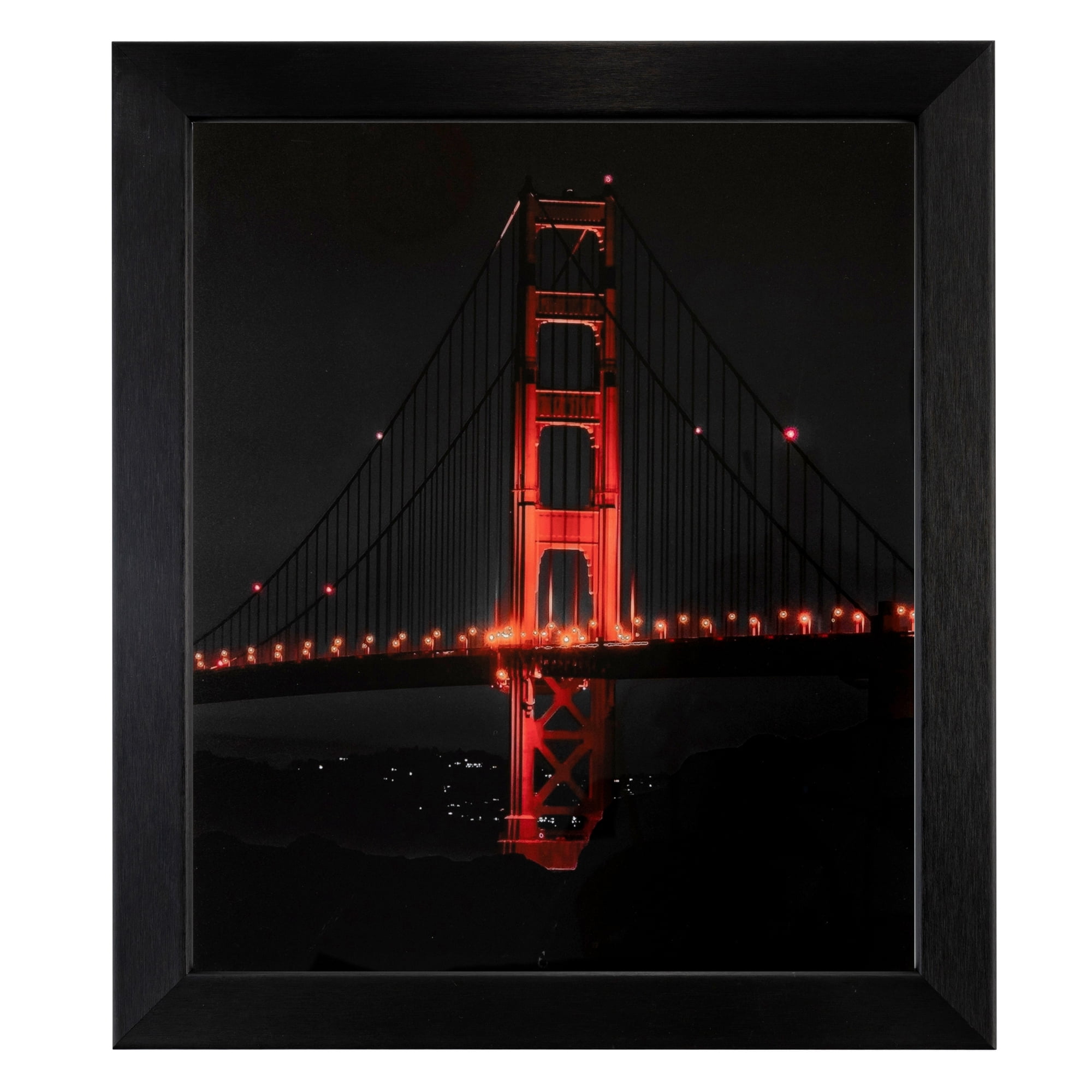 ArtToFrames 24" x 30" Black Steel Picture Frame, 24x30 inch Black MDF ...