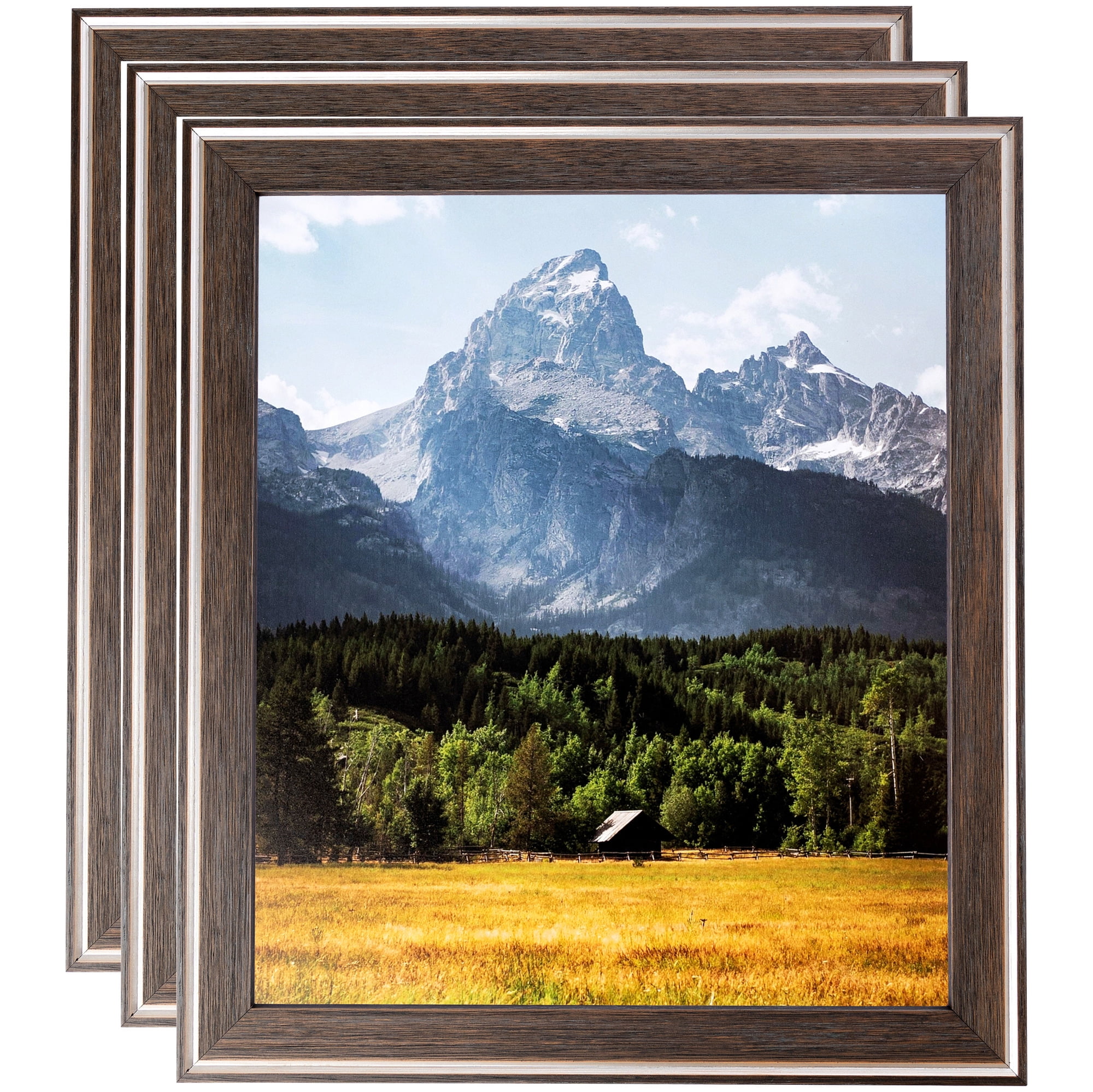 ArtToFrames 24" x 30" Contrast Grey Picture Frame, 24x30 inch Gray Wood ...
