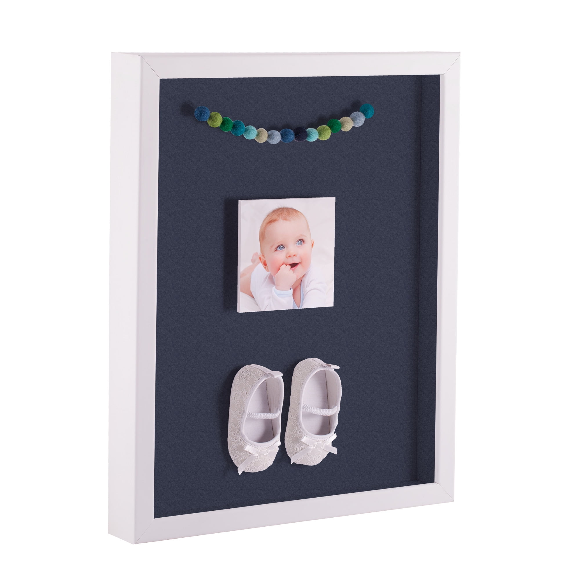 ArtToFrames 24x30 Inch Shadow Box Picture Frame, with a Satin White 1 ...