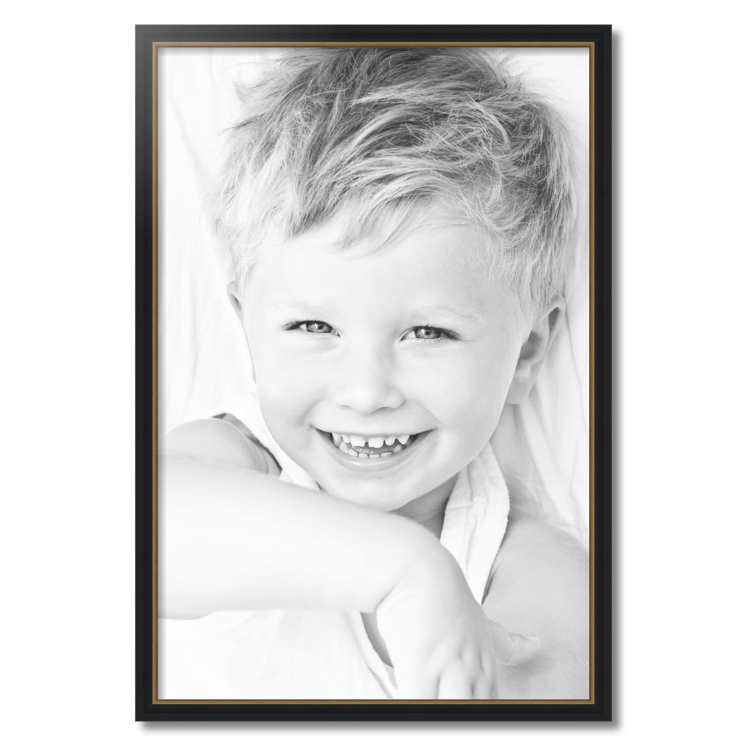 ArtToFrames 24x36 Inch Black Velvet with Gold Picture Frame, This Black ...