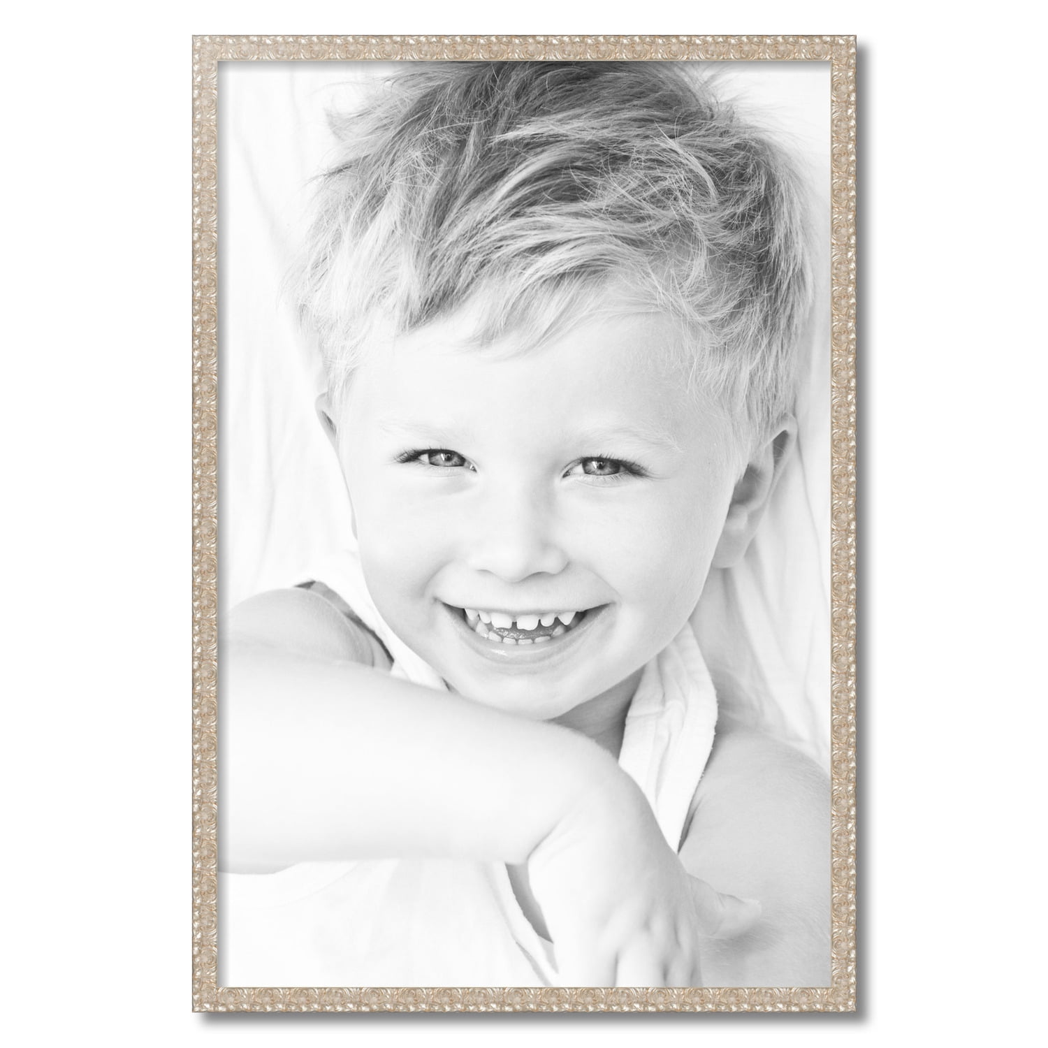 ArtToFrames 24x36 Inch Silver Thin Picture Frame, This Silver Wood ...