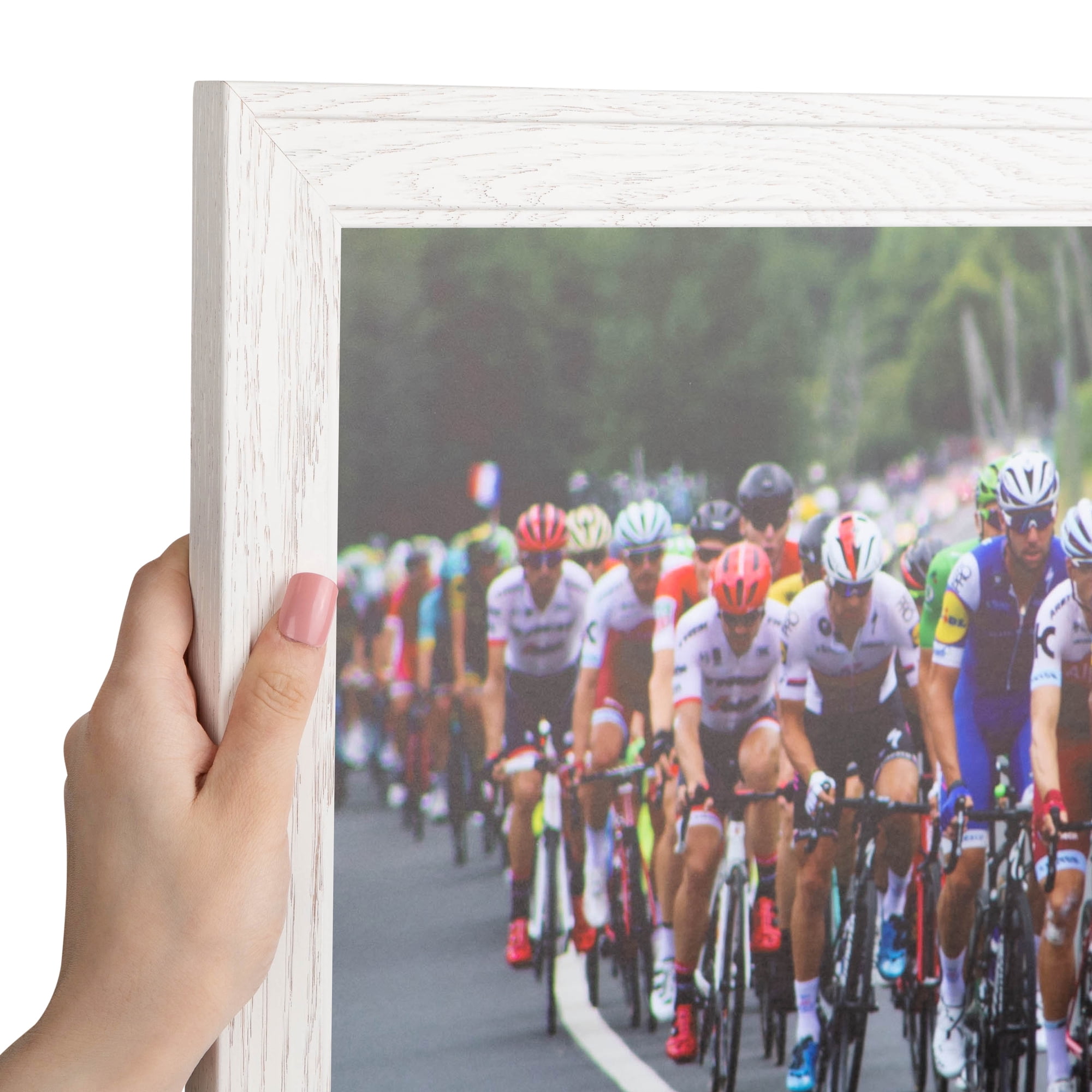 ArtToFrames 24x36 Inch White Picture Frame, This White Wood Poster ...