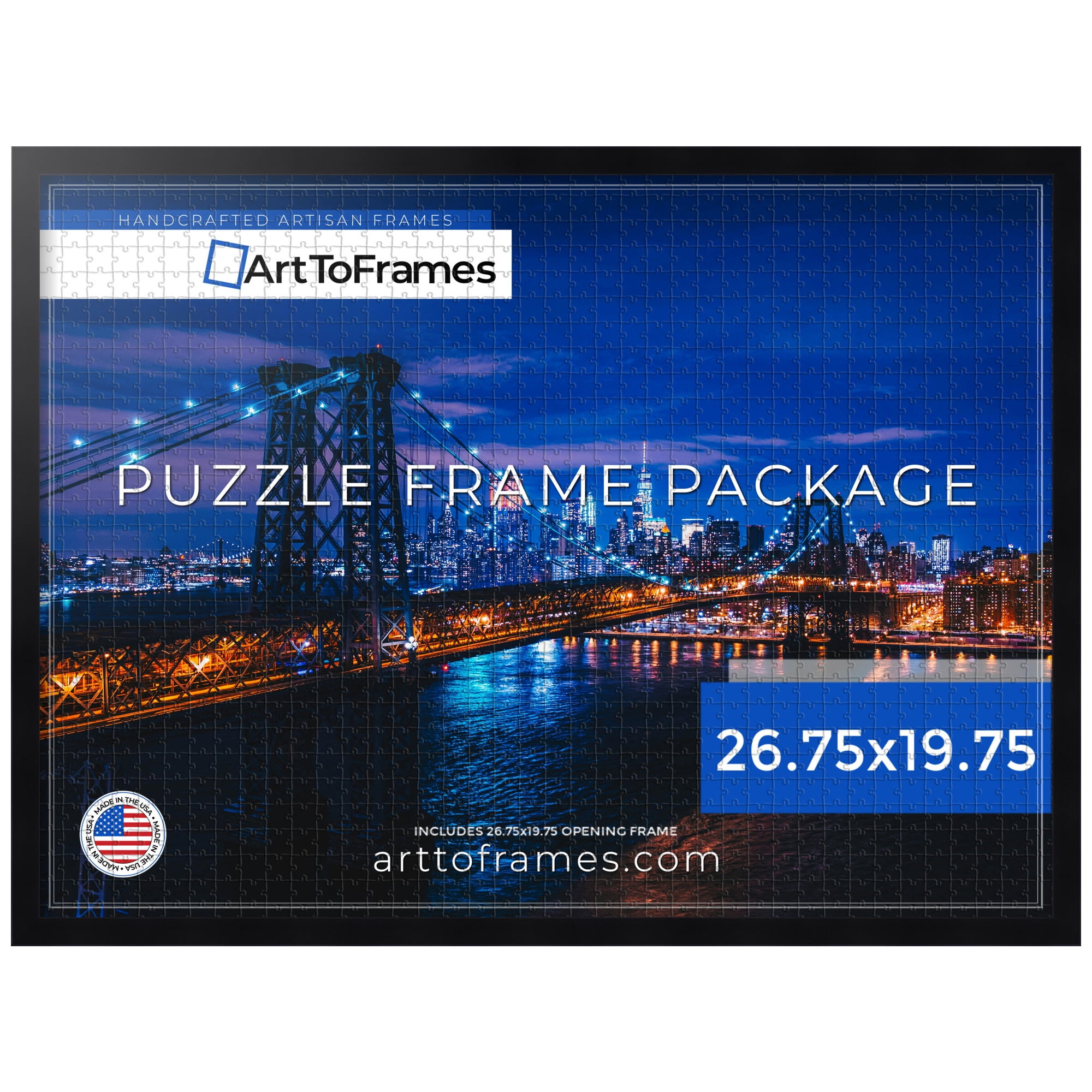ArtToFrames 26.75x19.75 Inch - 68x50 CM Black Puzzle Frame for 1000 ...