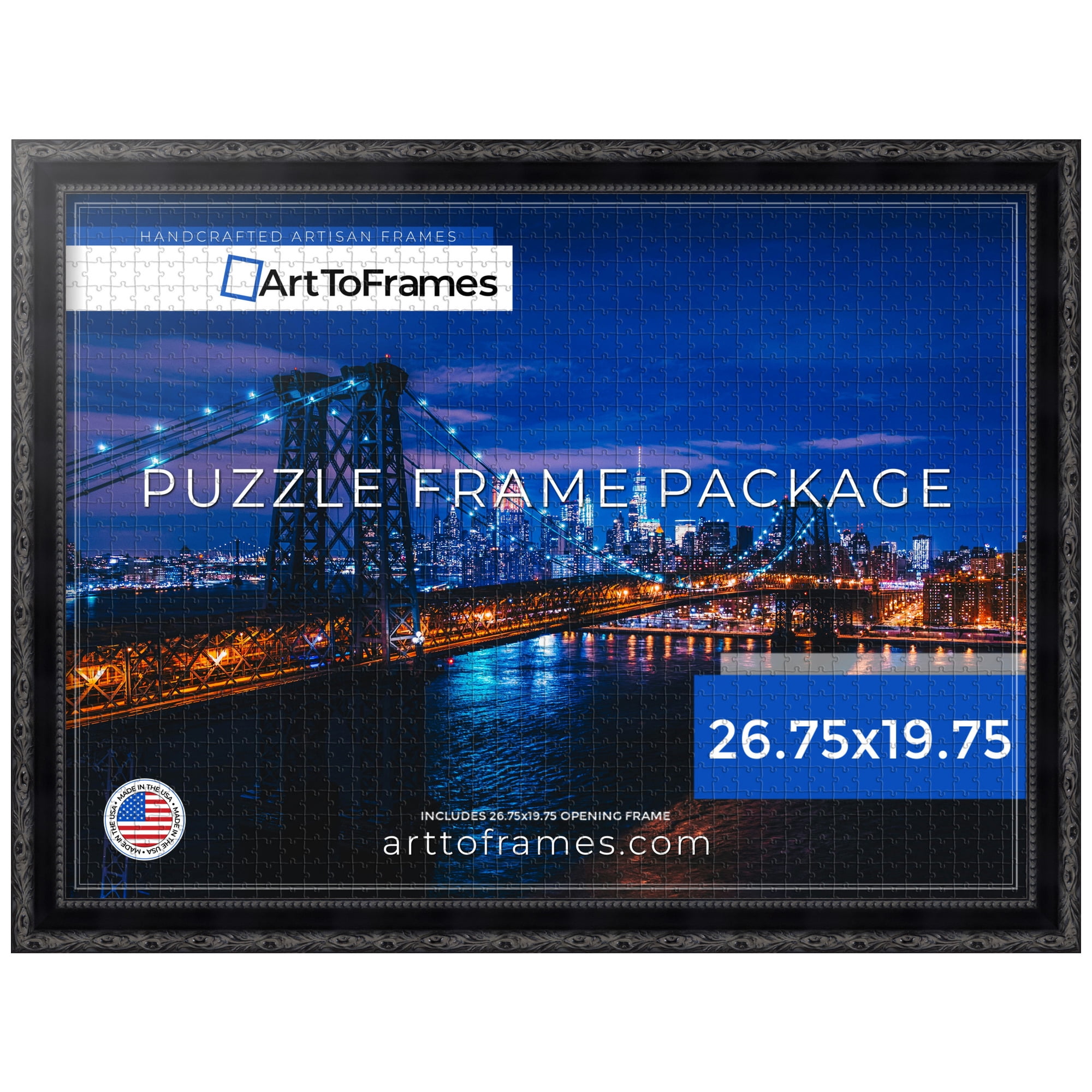 ArtToFrames 26.75x19.75 Inch - 68x50 CM Black Puzzle Frame for 1000 ...