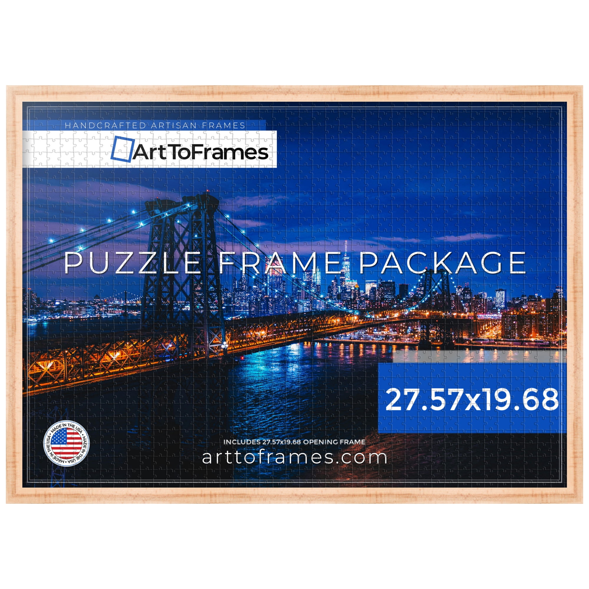 ArtToFrames 27.57x19.68 Inch - 70x50 CM Brown Puzzle Frame for 1000 ...
