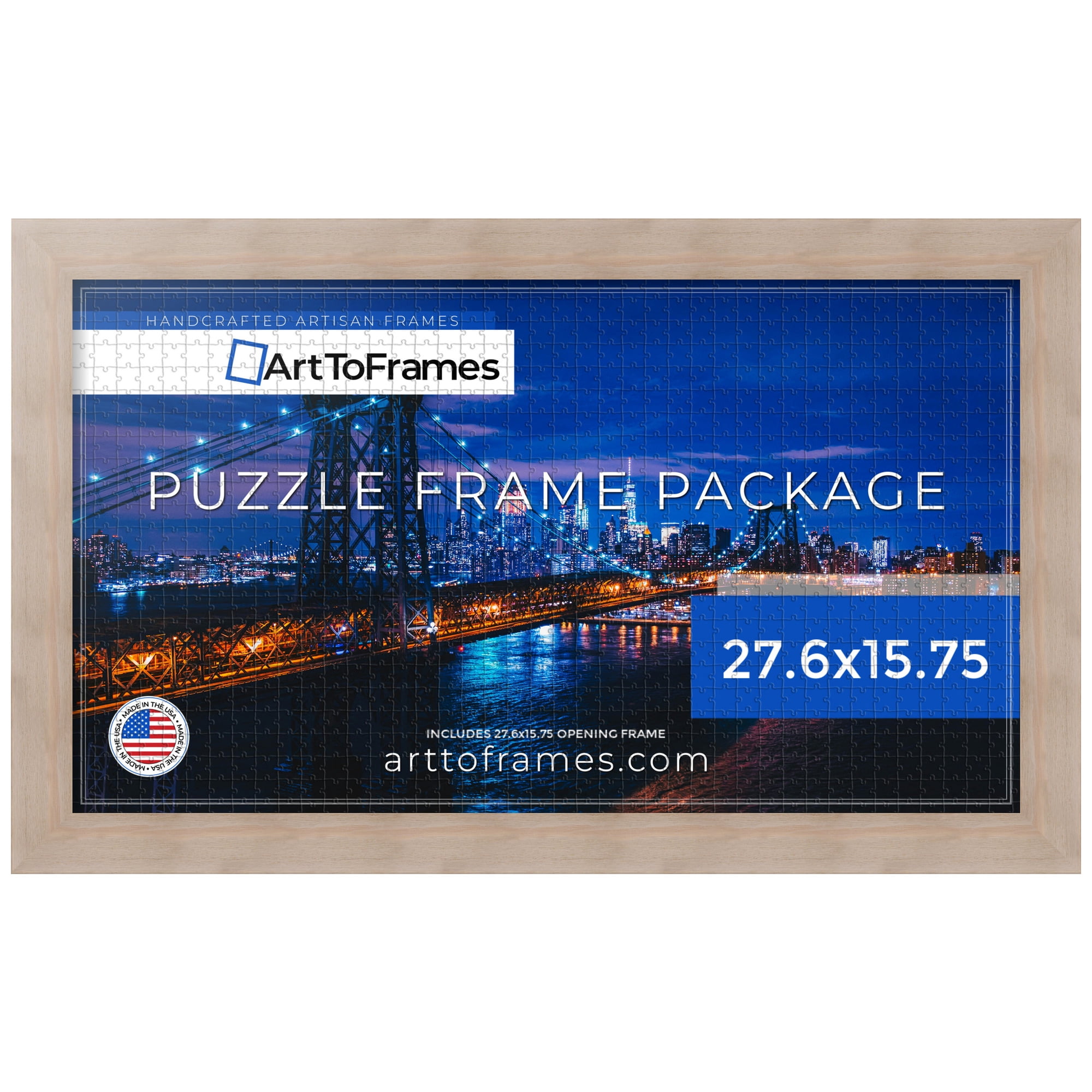 ArtToFrames 27.6x15.75 Inch - 70x40 CM White Puzzle Frame for 100 piece ...