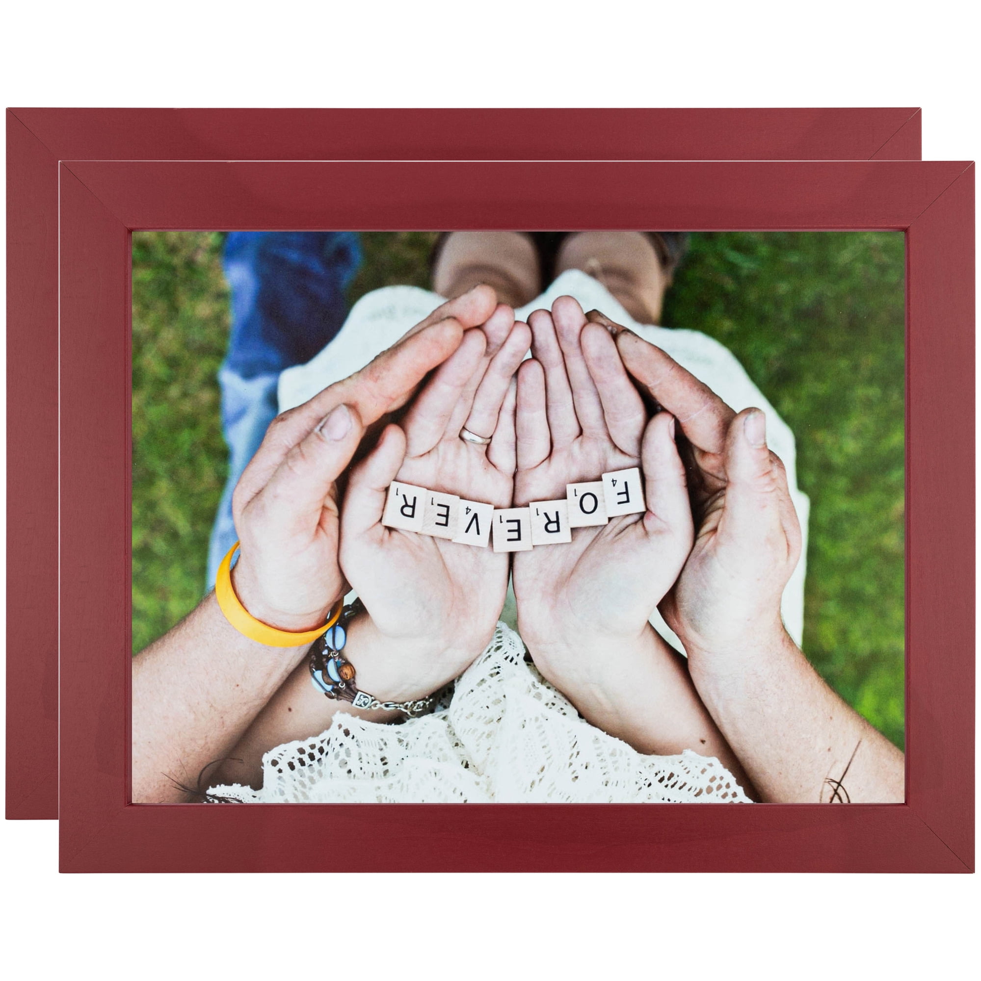 ArtToFrames 29" x 49" Red Picture Frame, 29x49 inch Red MDF Poster ...