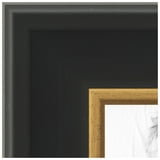 ArtToFrames 30x30 inch Black Velvet with Gold Wide Picture Frame, Black ...