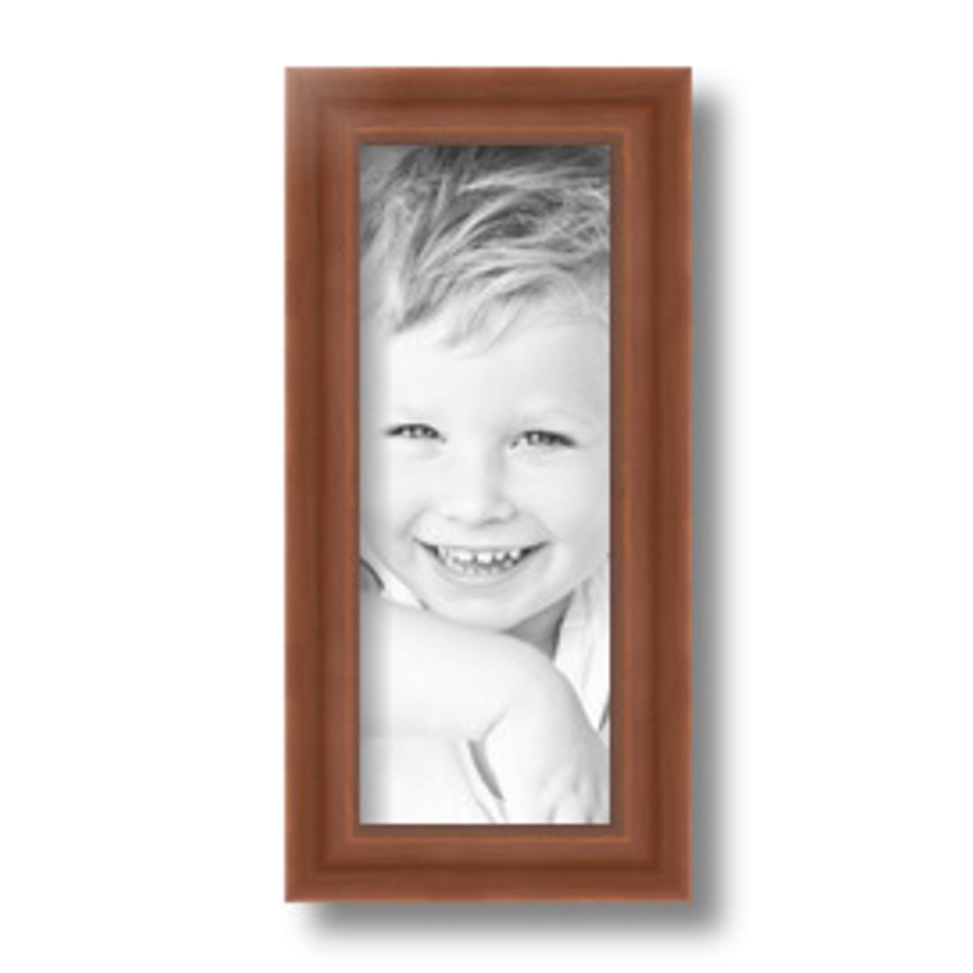 ArtToFrames 4" x 10" Painted Dark Orange Picture Frame, 4x10 inch Red ...