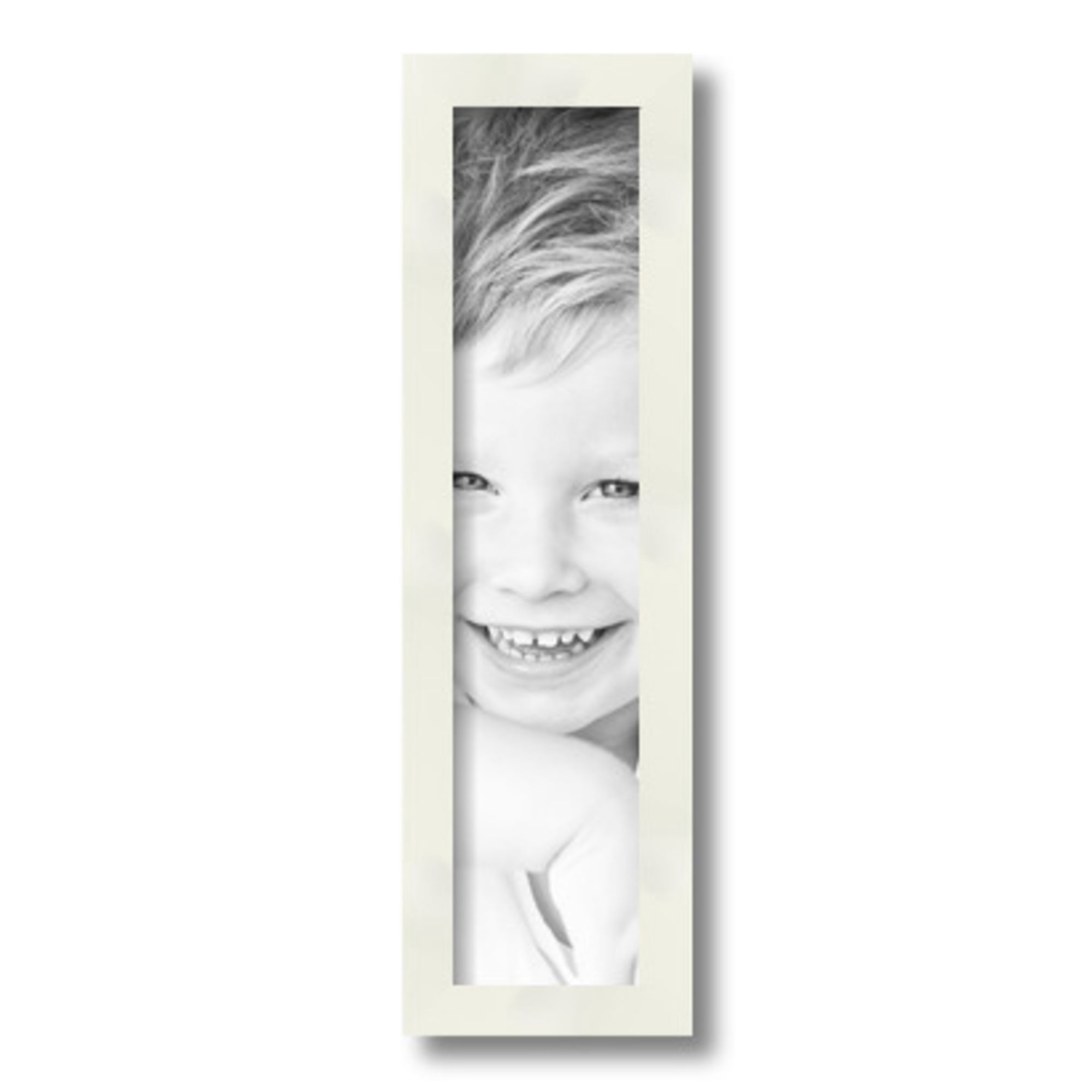 ArtToFrames 4" x 17" White Picture Frame, 4x17 inch White Wood Poster ...