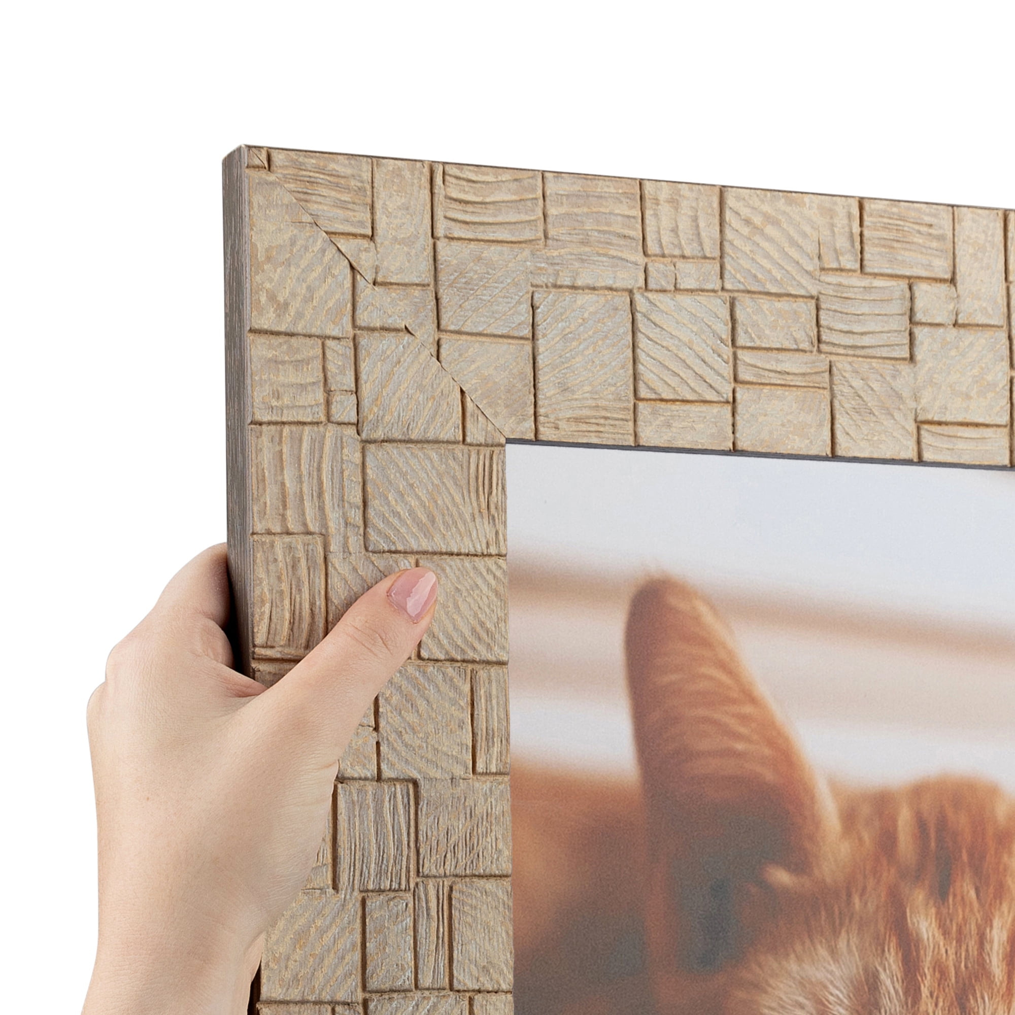 ArtToFrames 4" x 5" Casablanca White Picture Frame, 4x5 inch White Wood ...