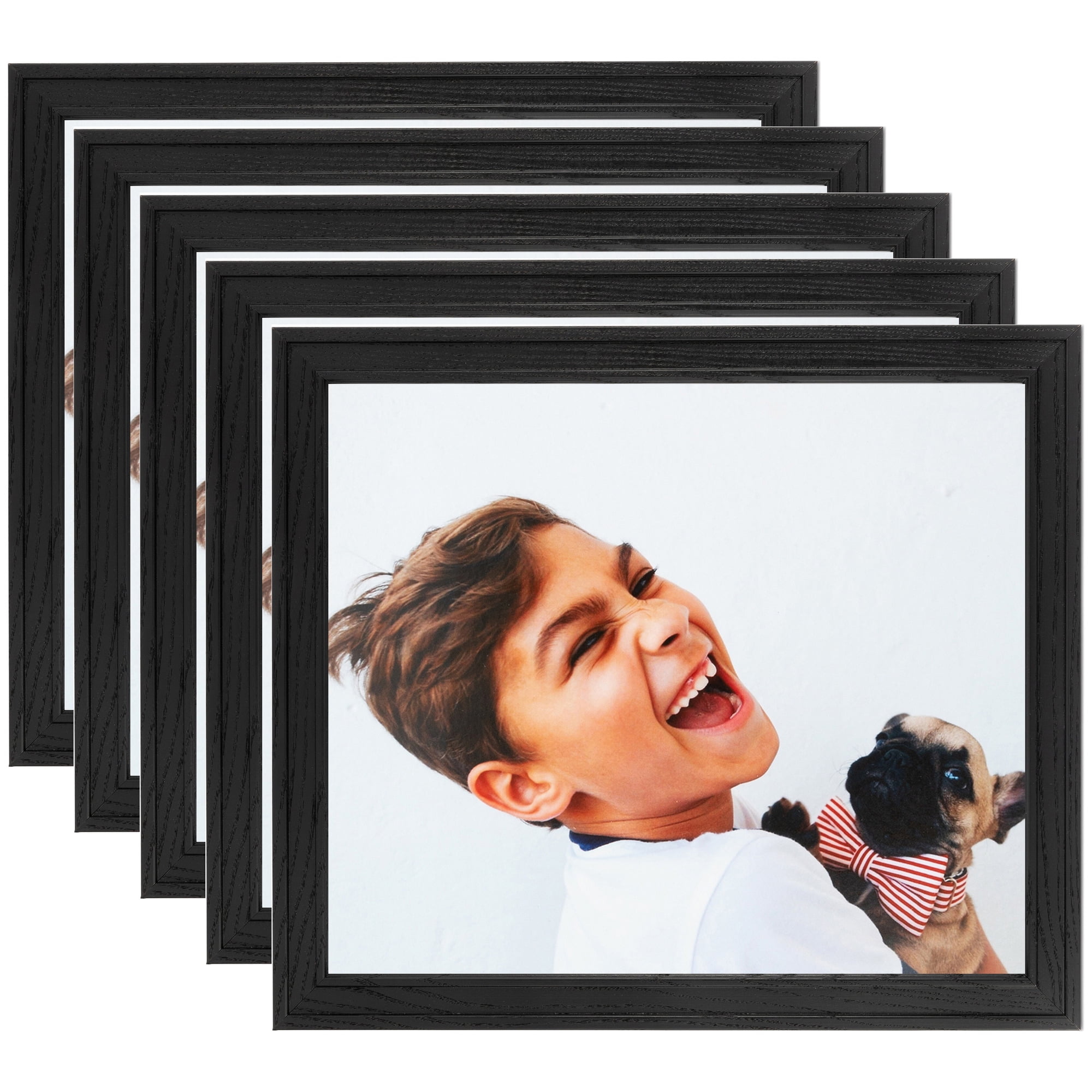 ArtToFrames 4" x 6" Black Picture Frame, 4x6 inch Black Wood Poster ...