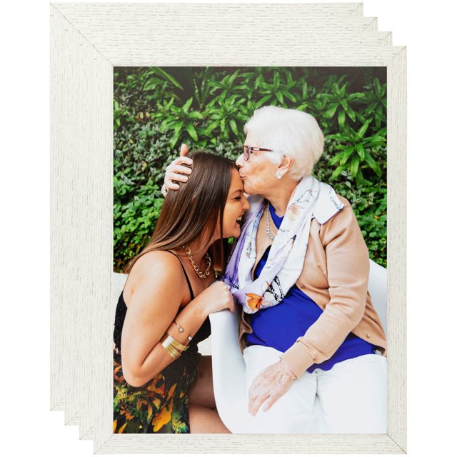 ArtToFrames 4" x 6" White Stain Picture Frame, 4x6 inch White Wood ...