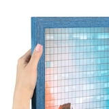 ArtToFrames 4" x 8" Blue Picture Frame, 4x8 inch Blue Wood Poster Frame ...