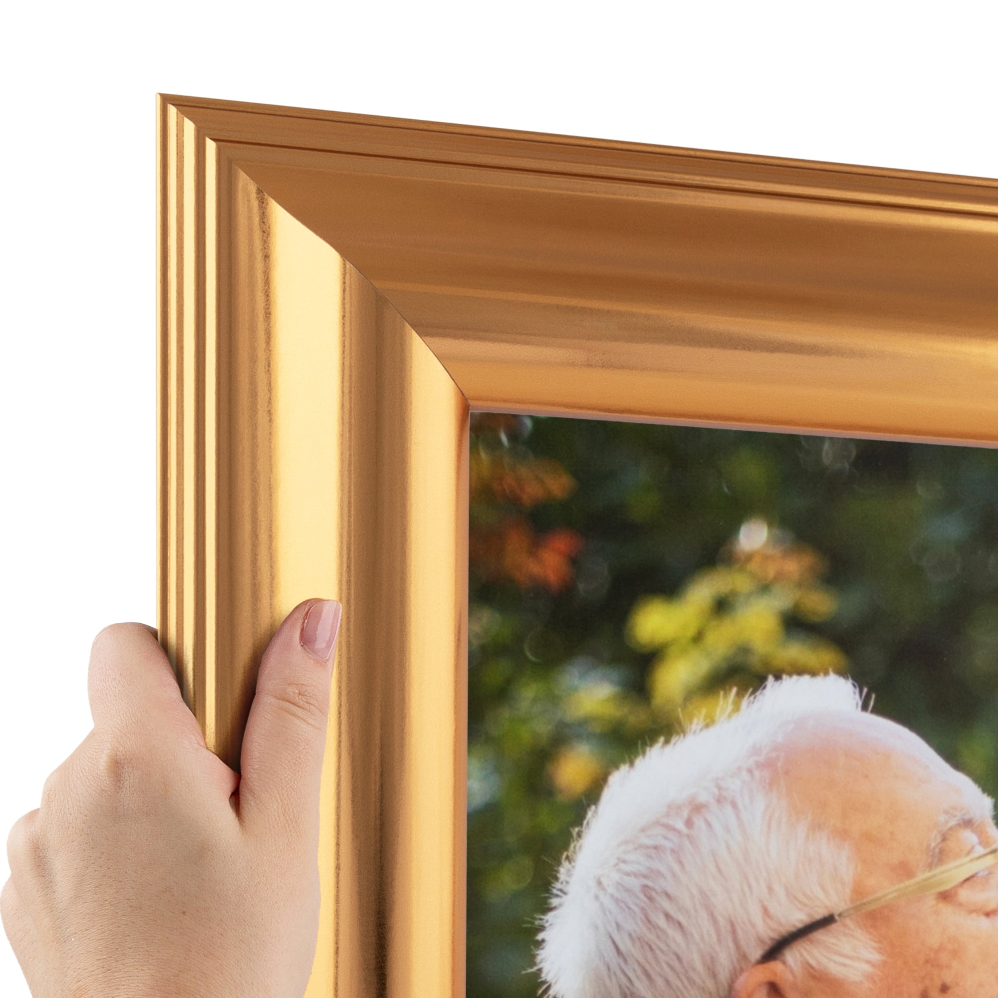 ArtToFrames 4" x 8" Bronze Picture Frame, 4x8 inch Multi Wood Poster ...