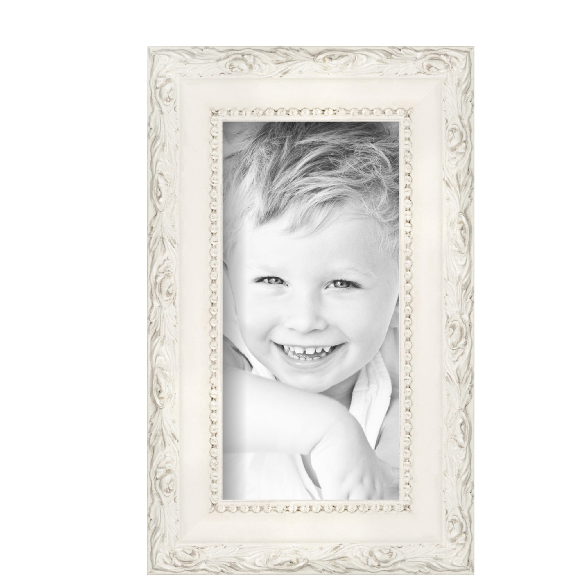 ArtToFrames 4" x 8" Classic White Picture Frame, 4x8 inch White Wood ...