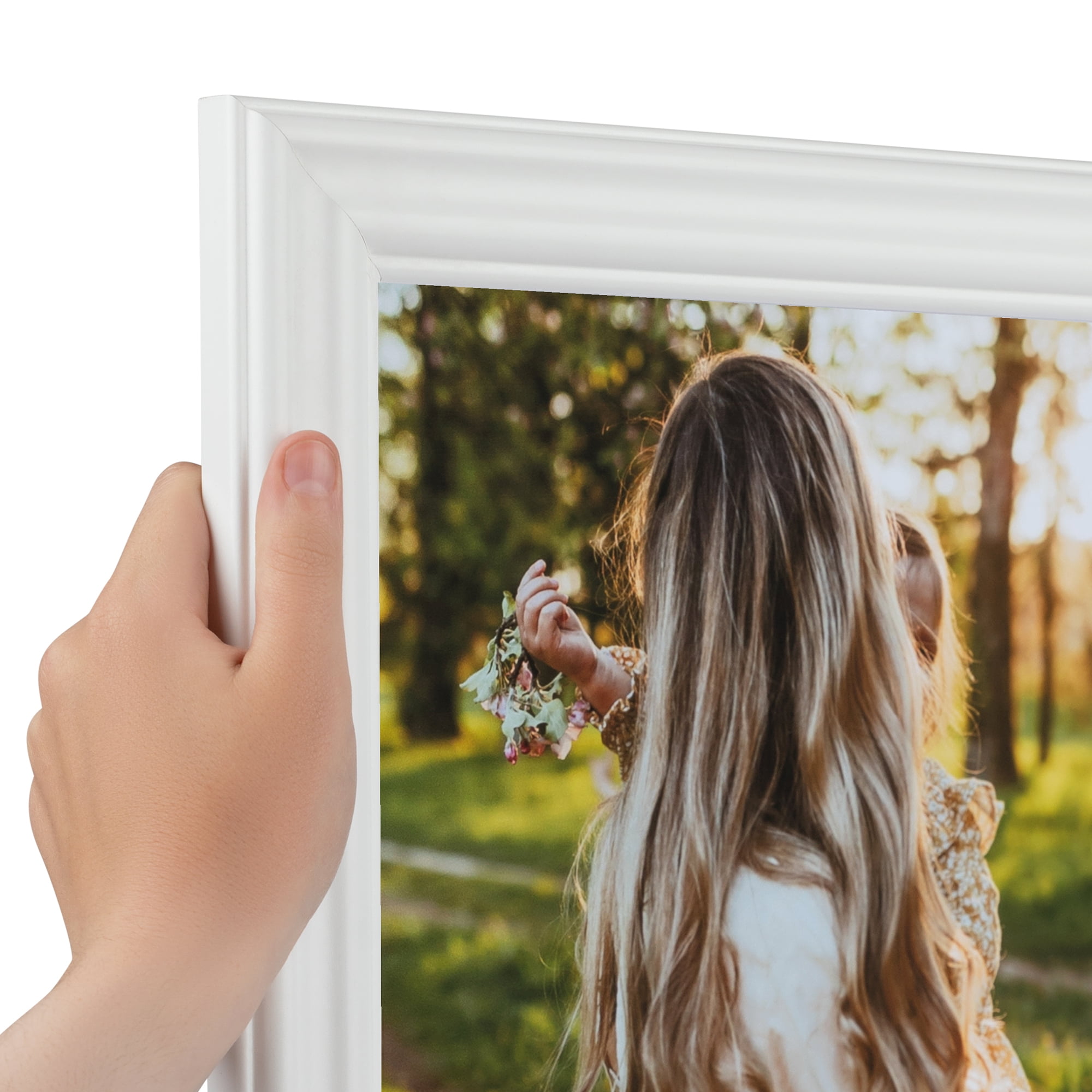 ArtToFrames 4" x 8" White Picture Frame, 4x8 inch White MDF Poster ...