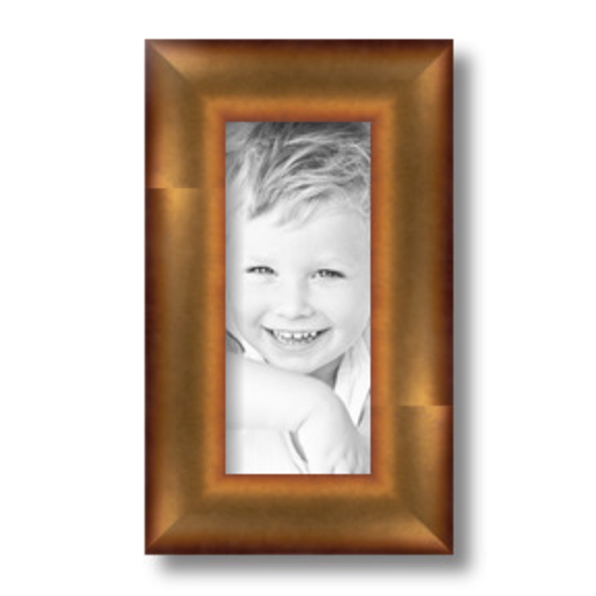 ArtToFrames 4" x 9" Gold Leaf Picture Frame, 4x9 inch Gold Wood Poster ...