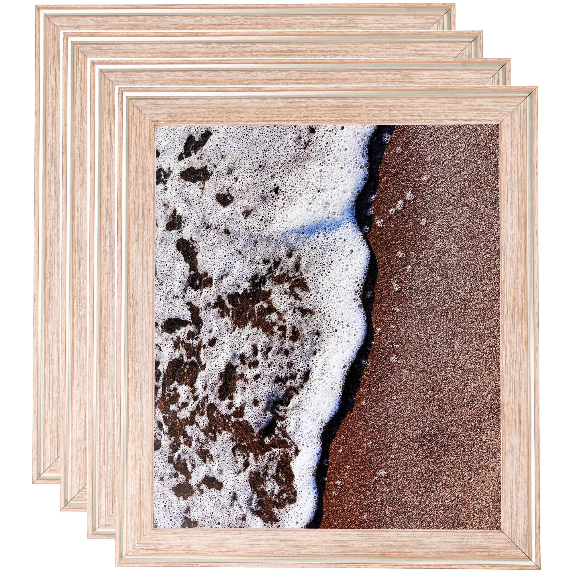 ArtToFrames 5" x 5" Contrast White Picture Frame, 5x5 inch White Wood ...