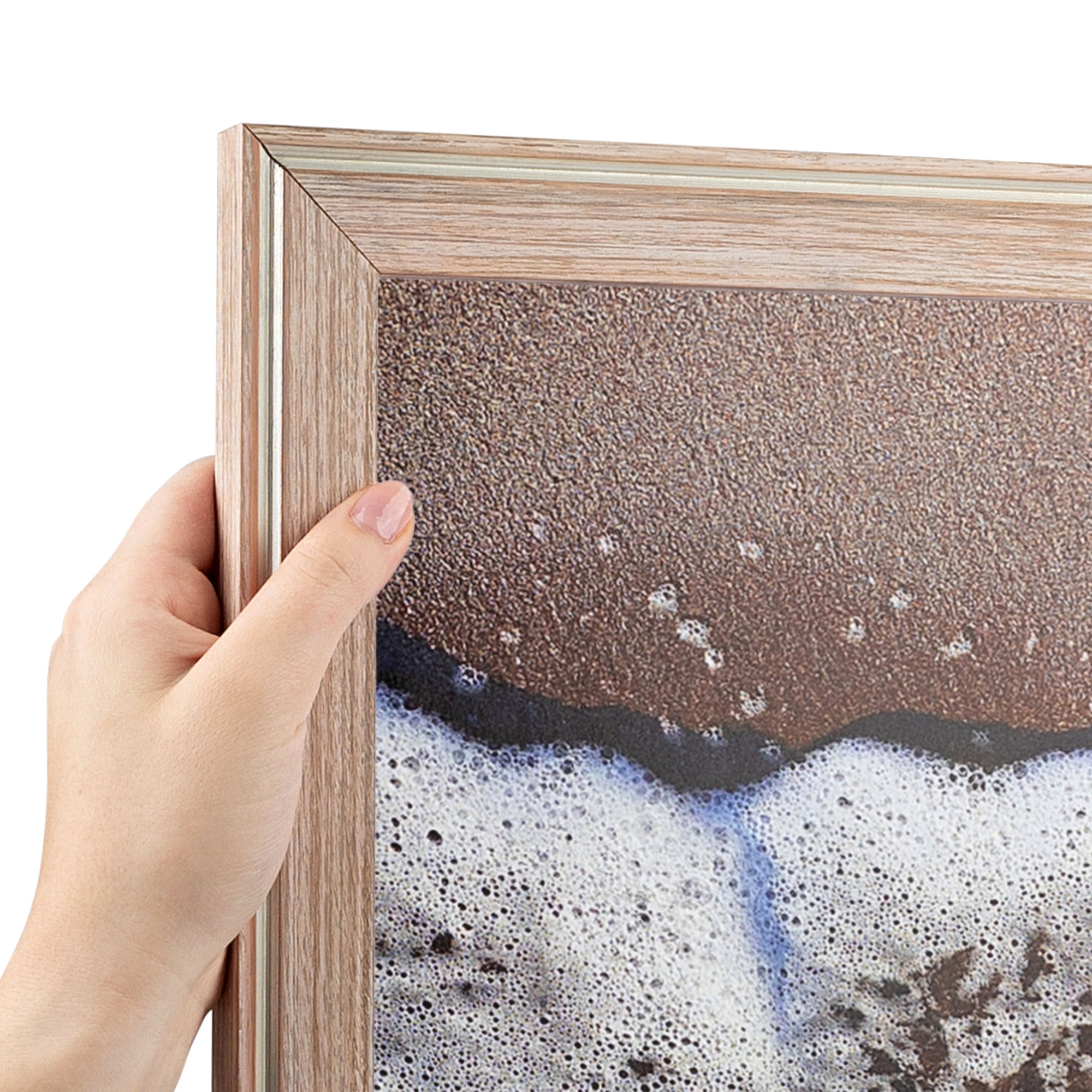 ArtToFrames 5" x 5" Contrast White Picture Frame, 5x5 inch White Wood ...