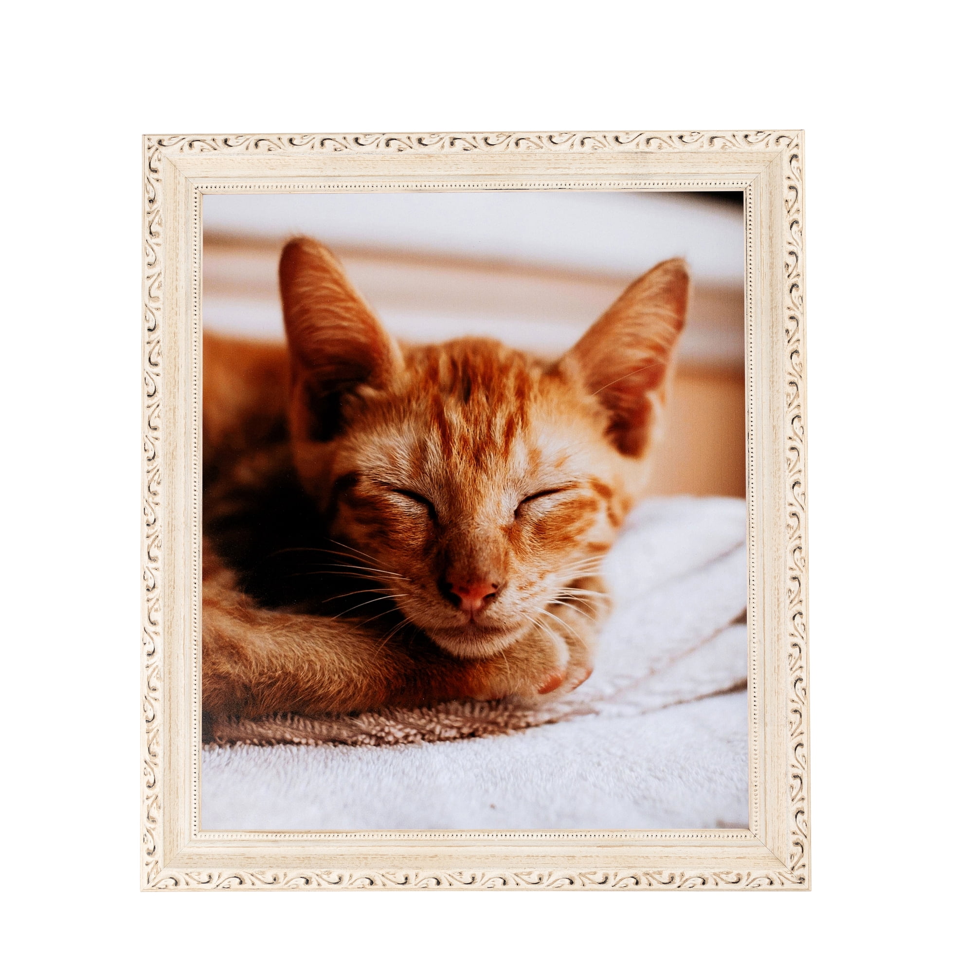 ArtToFrames 5" x 5" White Wash Picture Frame, 5x5 inch White Wood ...
