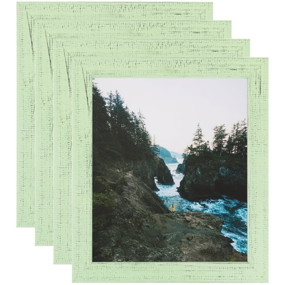 ArtToFrames 5" x 6" Pale Green Picture Frame, 5x6 inch Green Wood ...