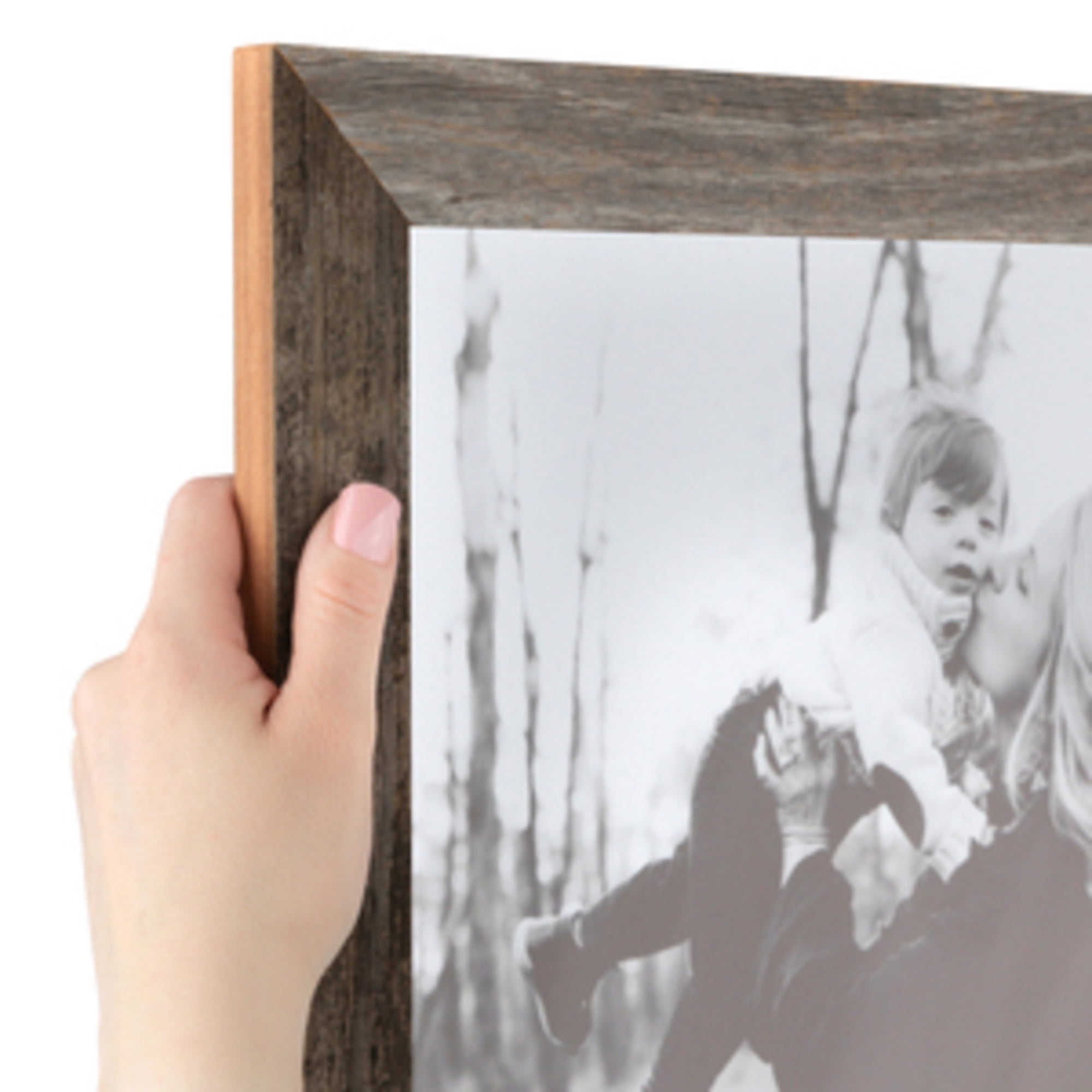 ArtToFrames 5" x 6" Winter White Barnwood 1.5 Inch Picture Frame, 5x6 ...