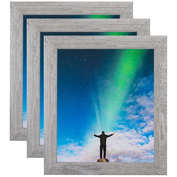 ArtToFrames 5" x 9" Winter White Barnwood 1.5 Inch Picture Frame, 5x9 ...