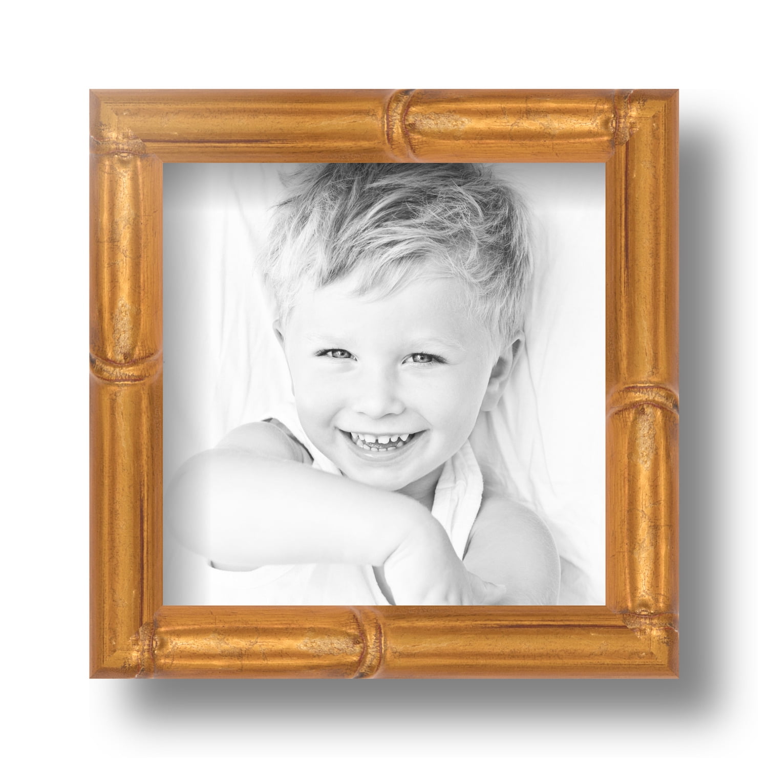 ArtToFrames 5x5 Inch Gold Bamboo Picture Frame, This Multi Wood Poster ...