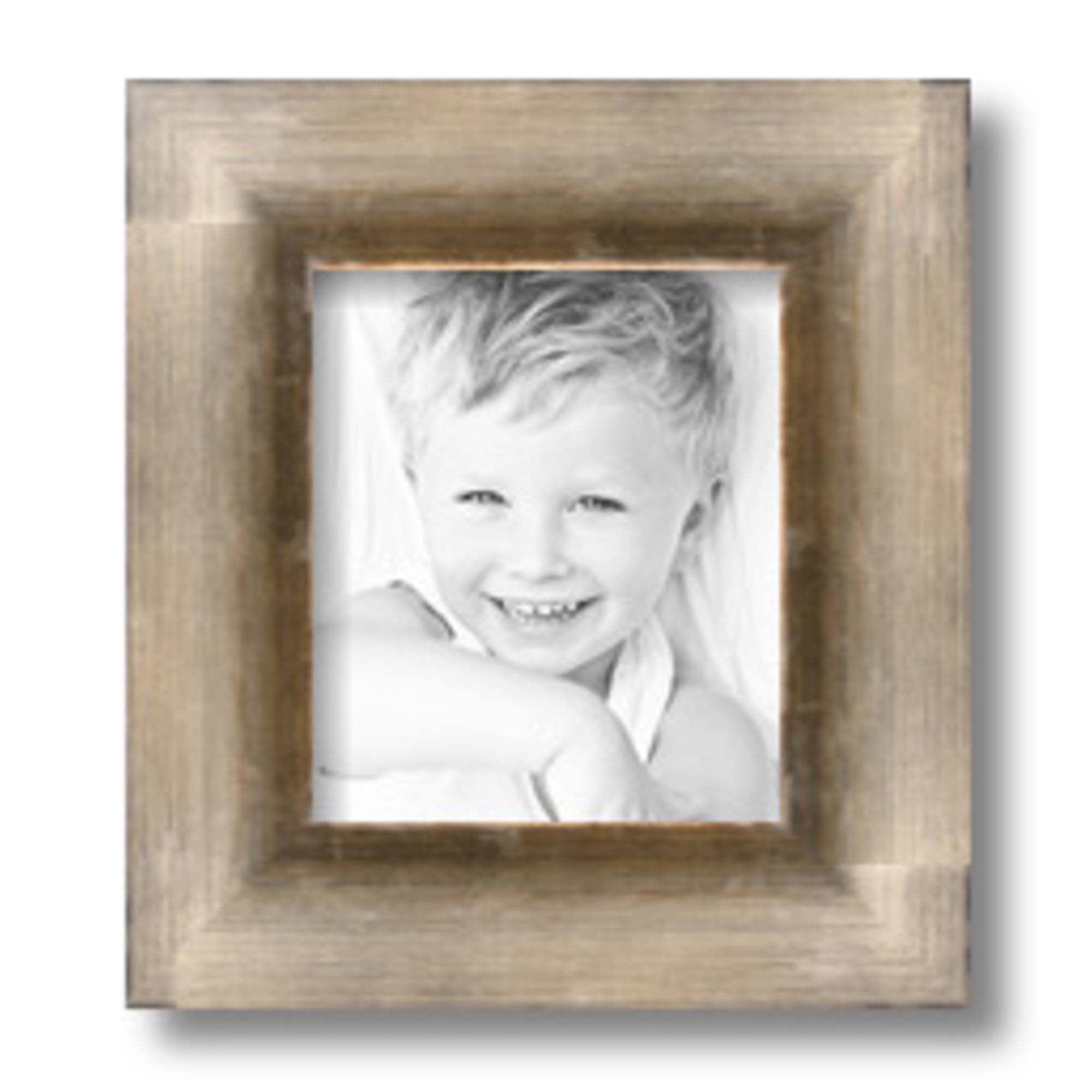 ArtToFrames 6" x 7" Antique Silver Picture Frame, 6x7 inch Silver Wood ...