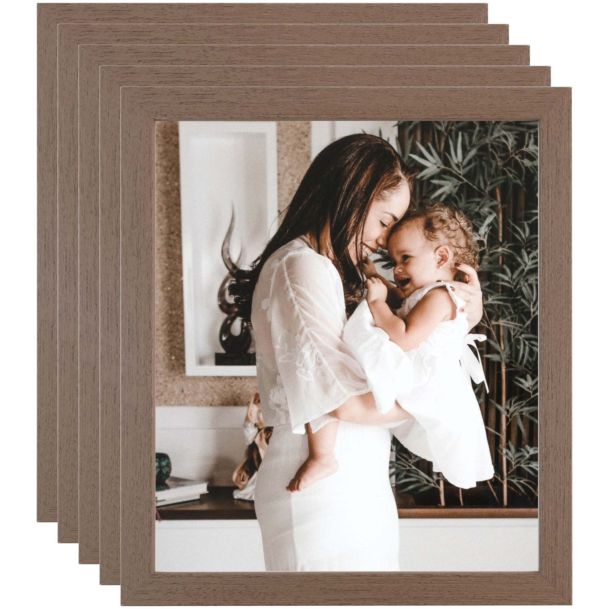 ArtToFrames 6" x 8" Brown Rustic Picture Frame, 6x8 inch Brown Wood ...