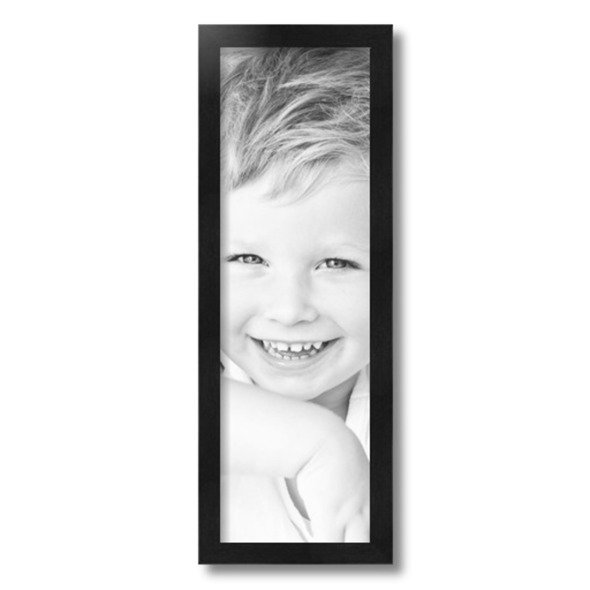 ArtToFrames 7" x 22" Black Picture Frame, 7x22 inch Black Wood Poster ...