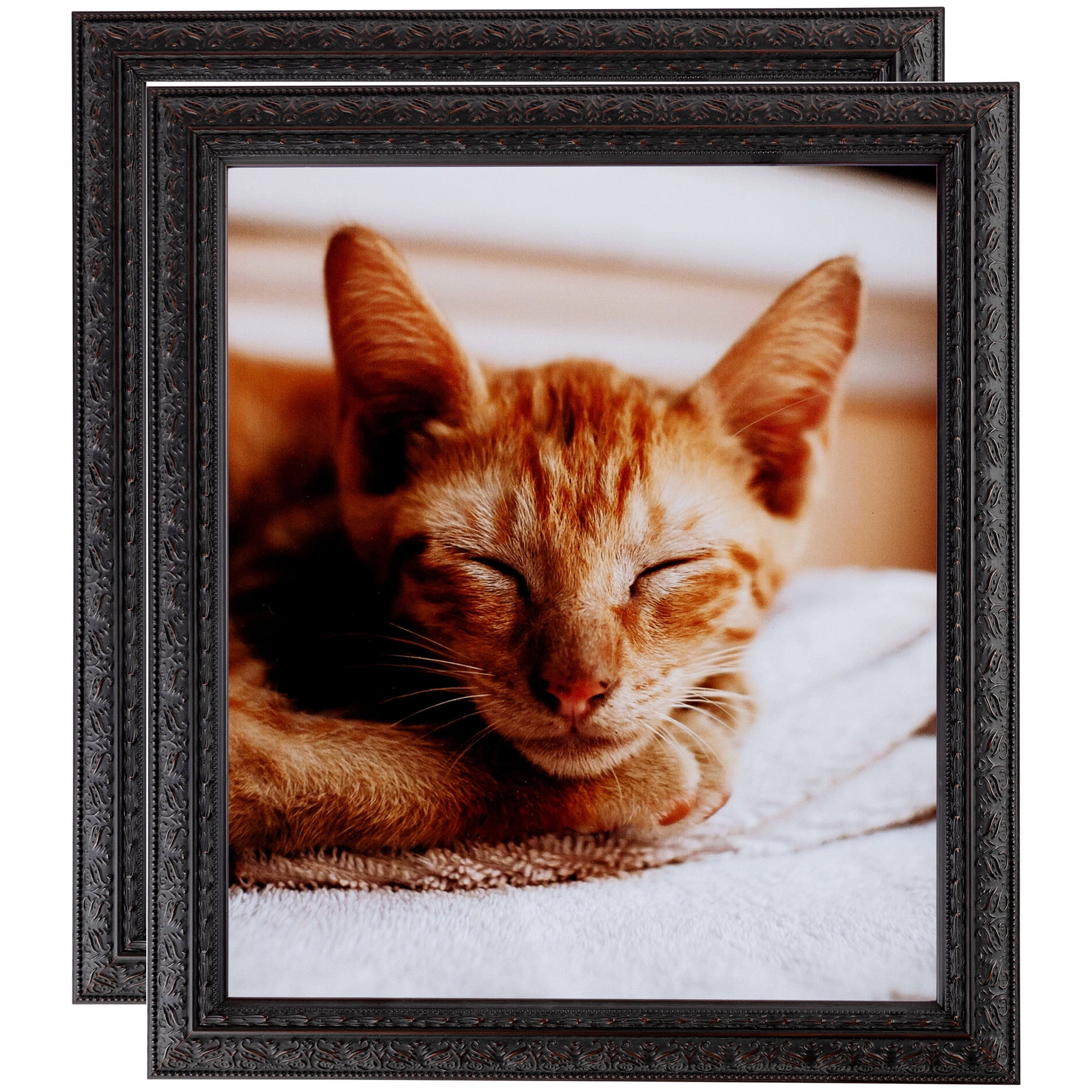 ArtToFrames 7" x 9" Plum Victorian Emboss Picture Frame, 7x9 inch Brown ...