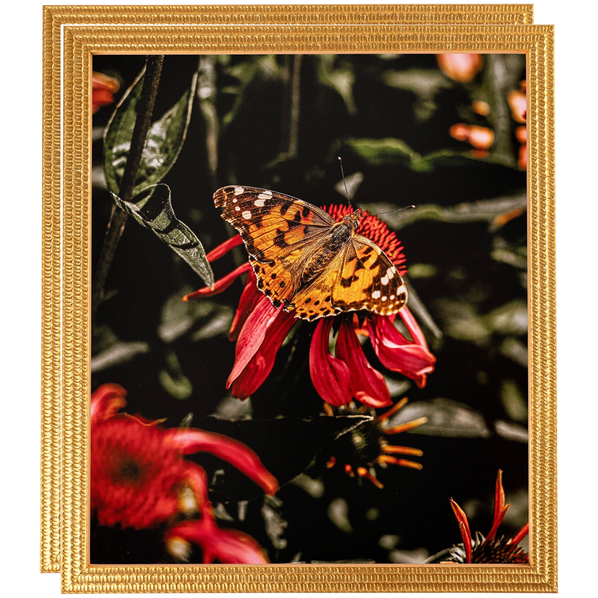 ArtToFrames 8" x 10" Bright Gold Picture Frame, 8x10 inch Gold Wood ...