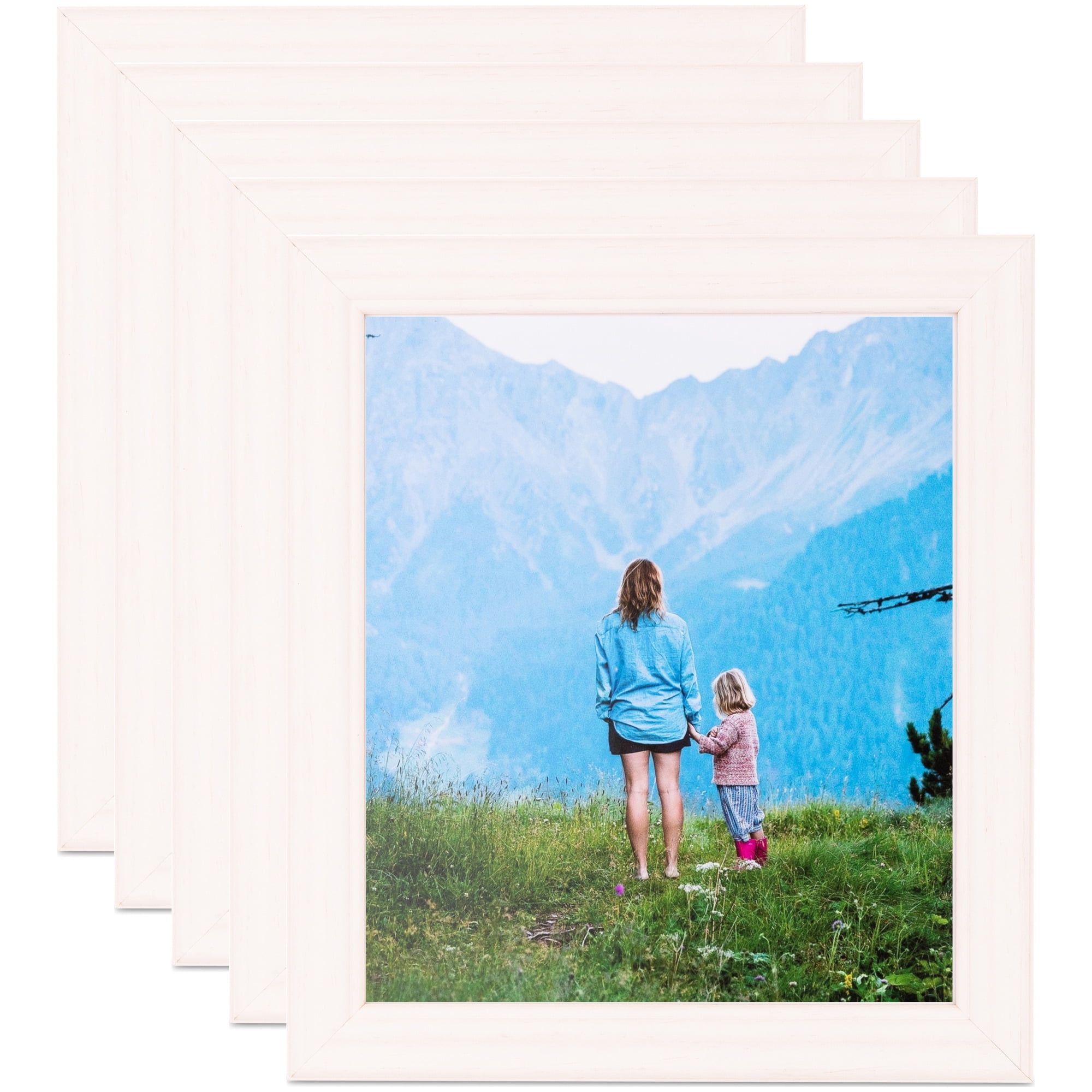 ArtToFrames 8" x 10" White Picture Frame, 8x10 inch White MDF Poster ...
