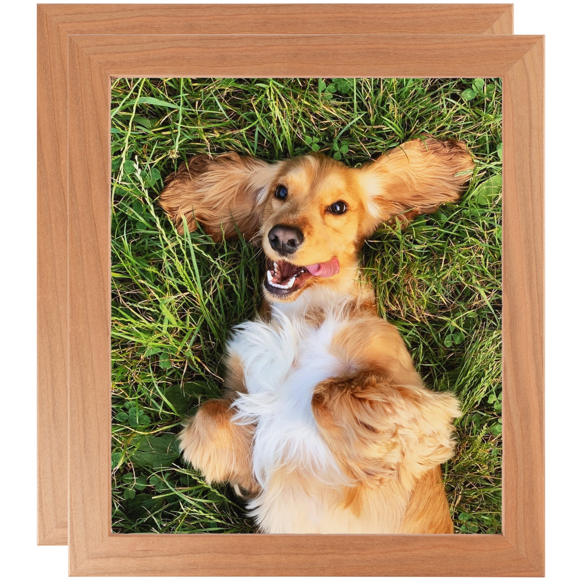 ArtToFrames 8" x 11" Natural Cherry Picture Frame, 8.5x11 inch Red Wood ...