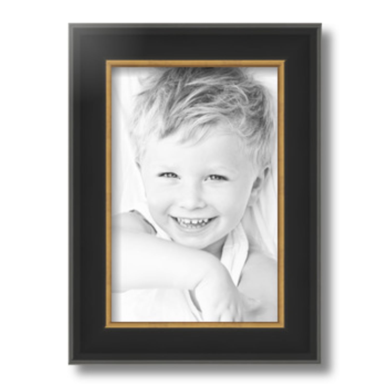ArtToFrames 8" x 12" Black Velvet with Gold - 2 Picture Frame, 8x12 ...
