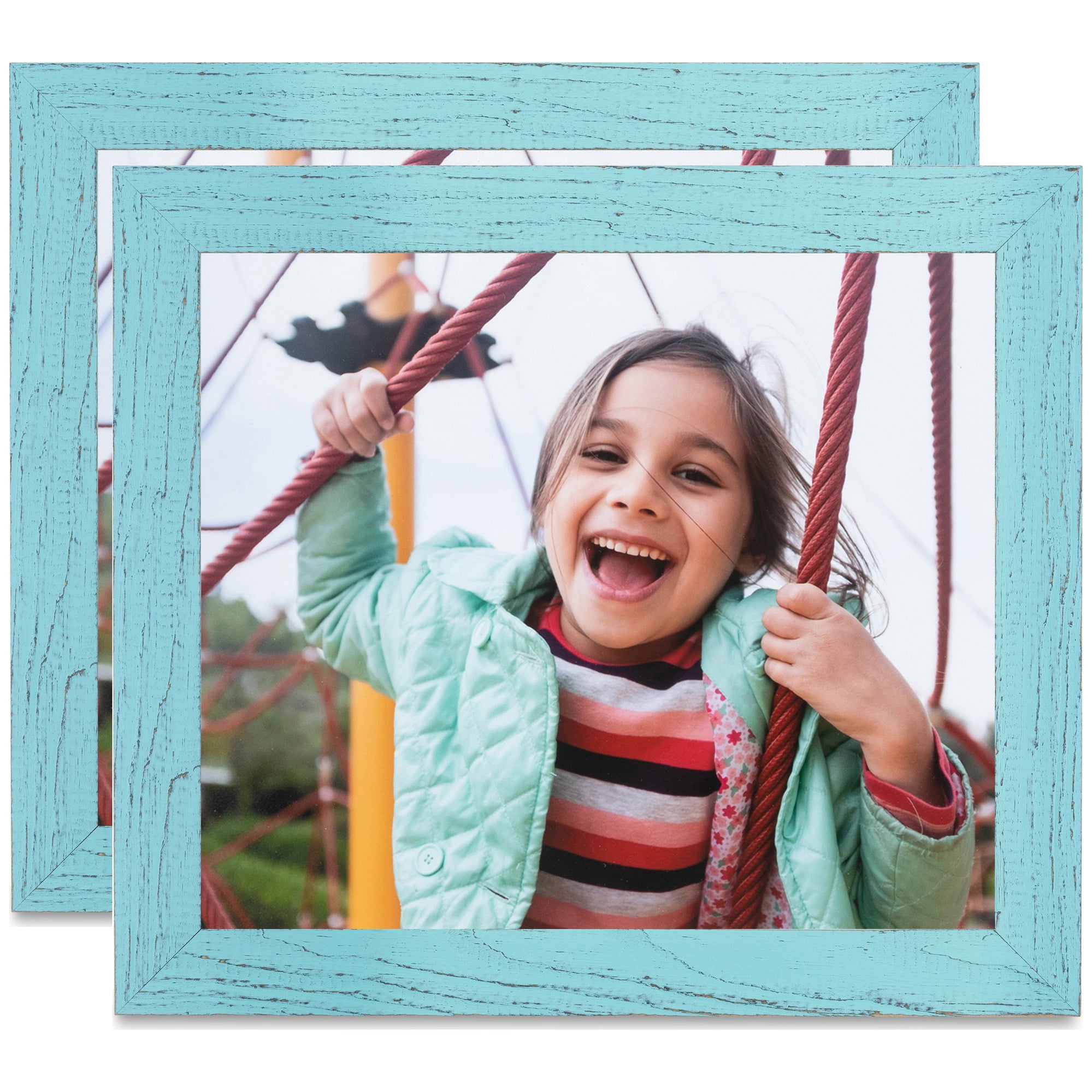 ArtToFrames 8" x 15" Eggshell Blue Picture Frame, 8x15 inch Blue Wood ...