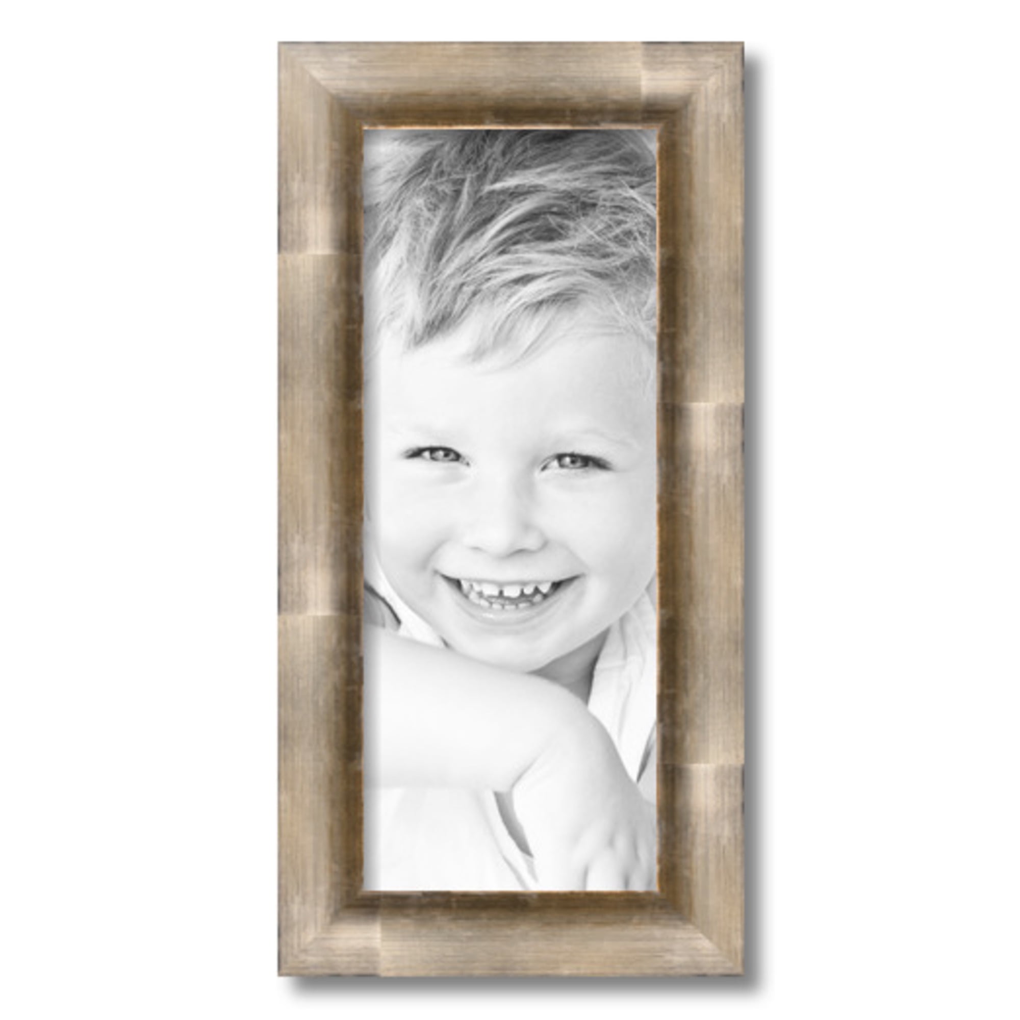 ArtToFrames 8" x 20" Antique Silver Picture Frame, 8x20 inch Silver ...